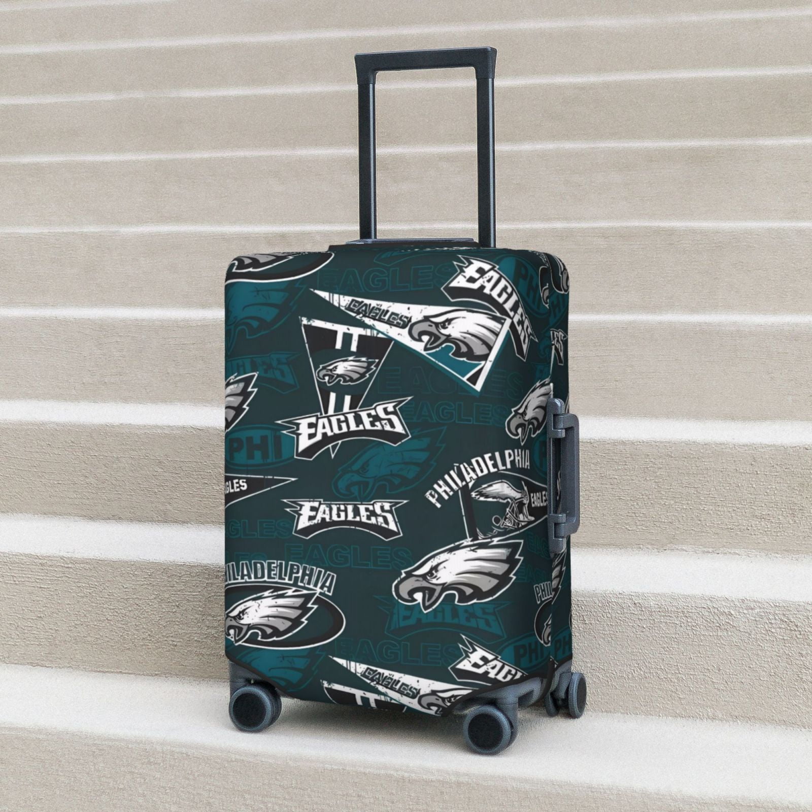 Eagles Football Team Pattern Elastic Luggage Cover, Easy to Install ...