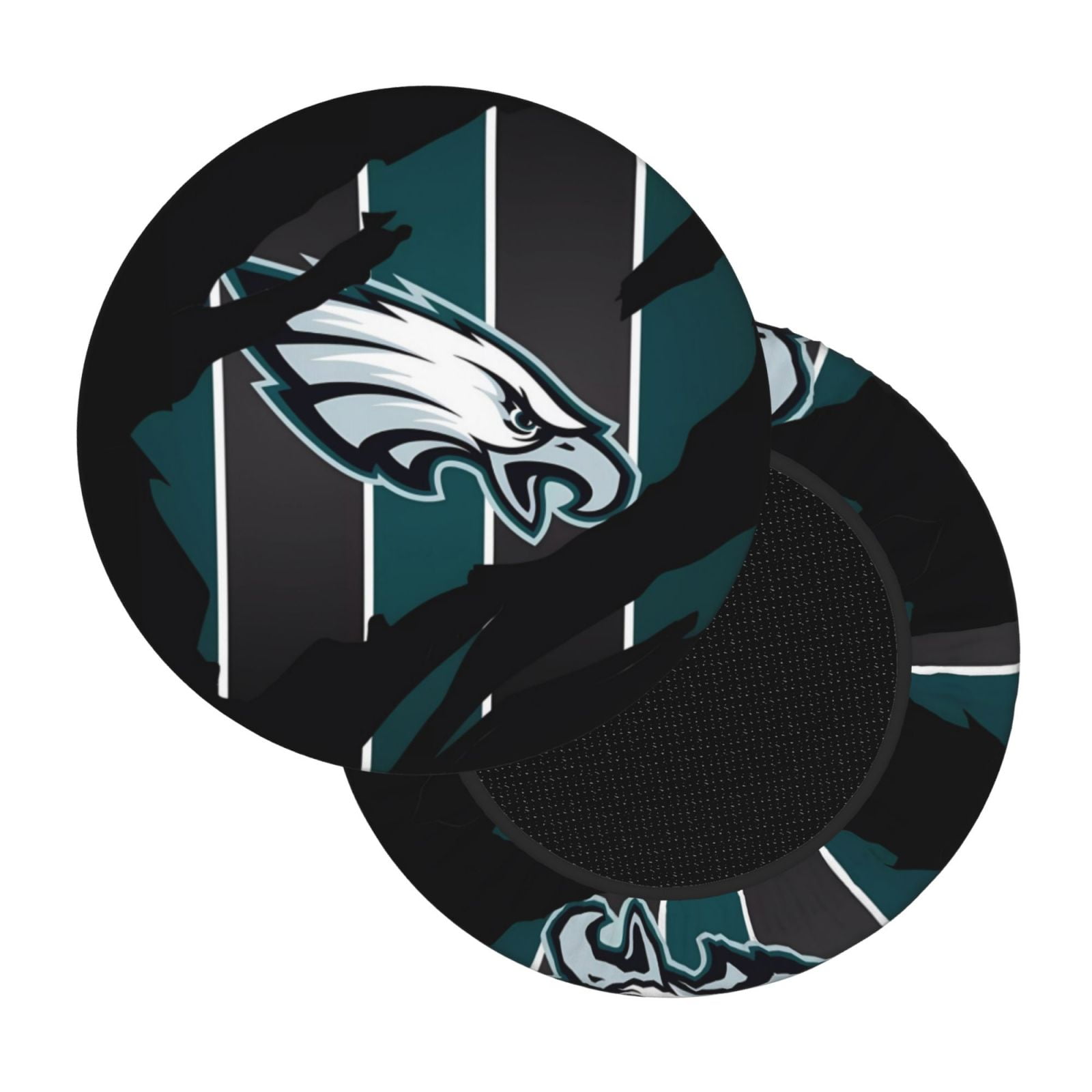 Eagles Football Team Personalized Round Bar Stool Seat Covers, Non-Slip ...