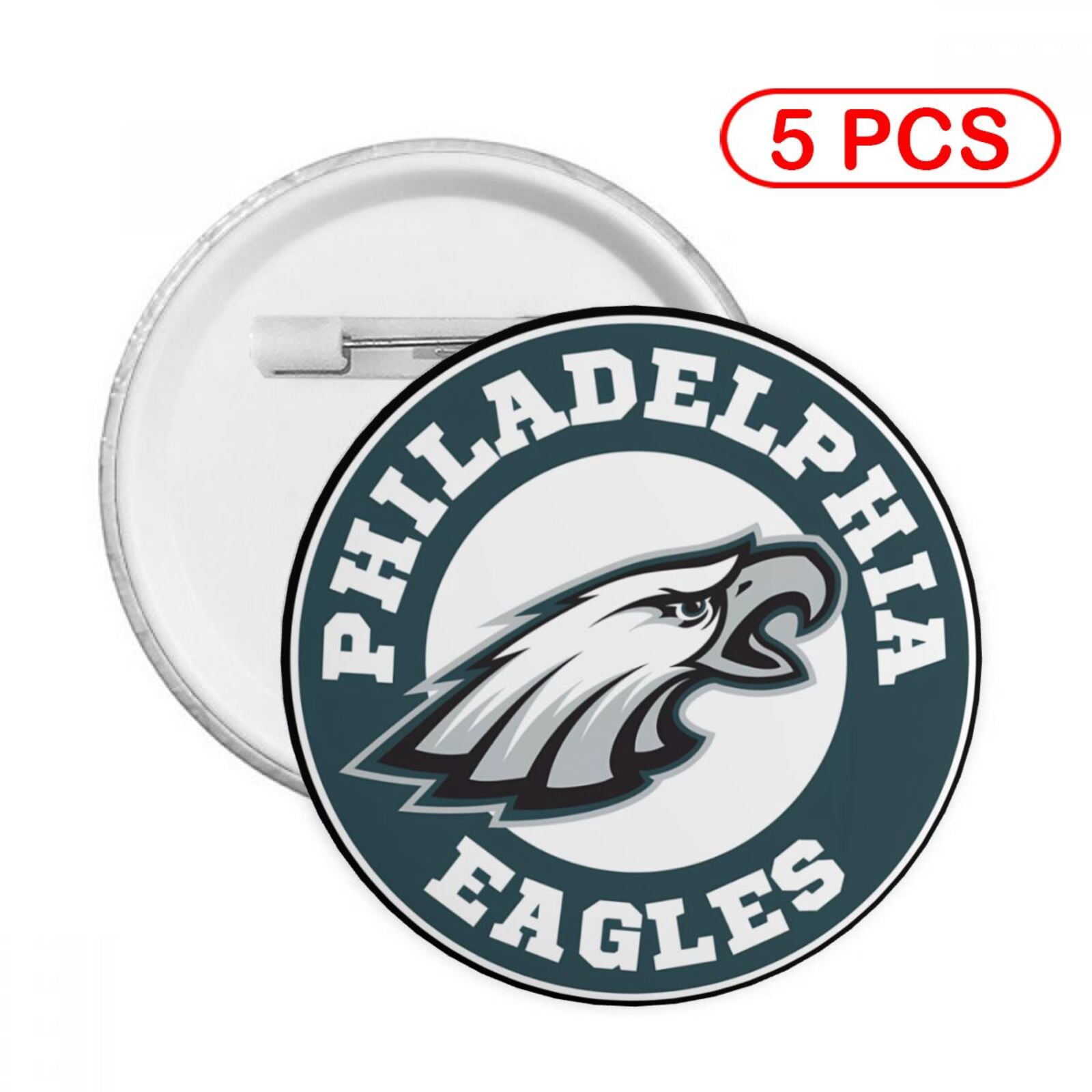 Eagles Football Team Round Badge, Iron Pin Badge, School Bag Hanging ...