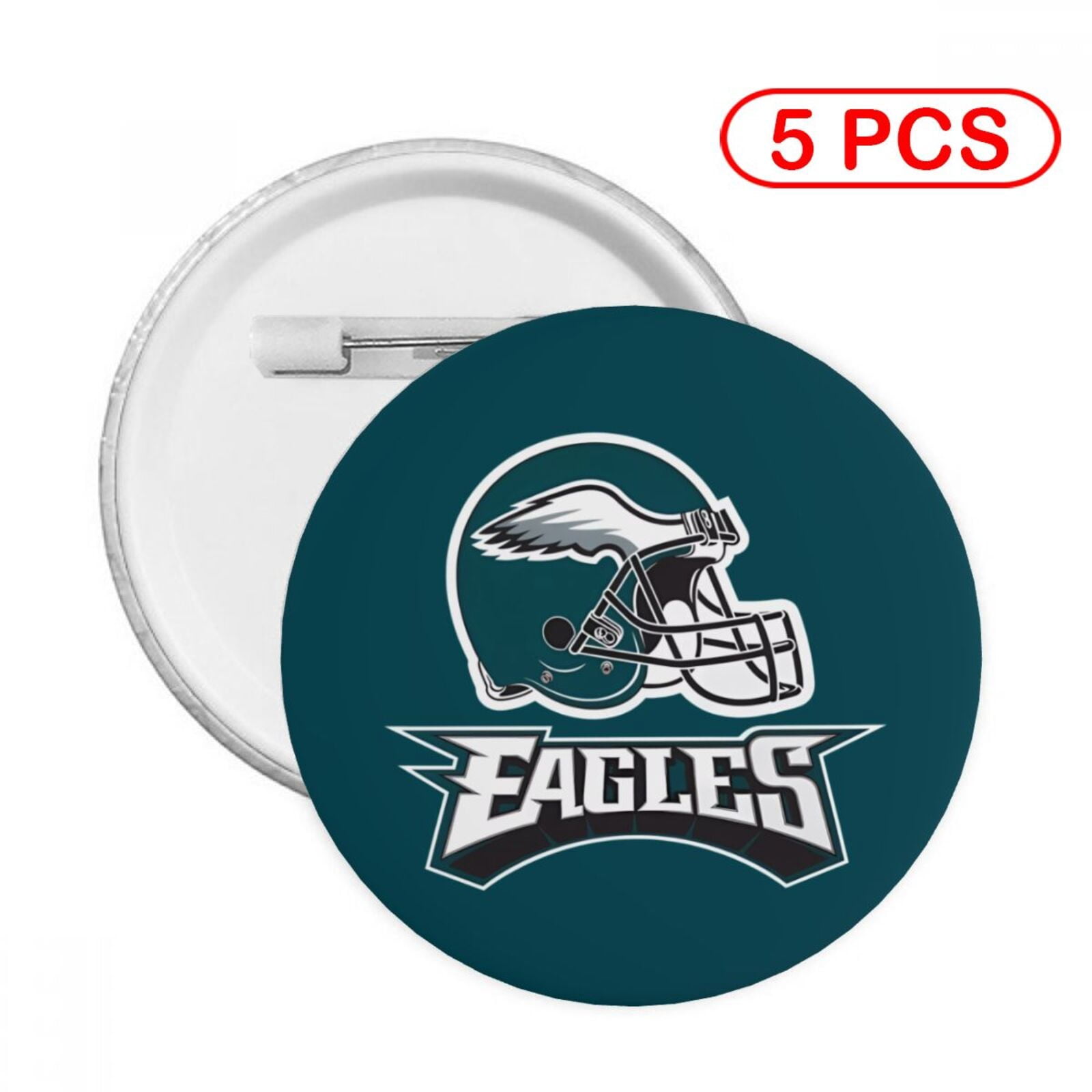 Eagles Football Team Round Badge, Iron Pin Badge, School Bag Hanging ...