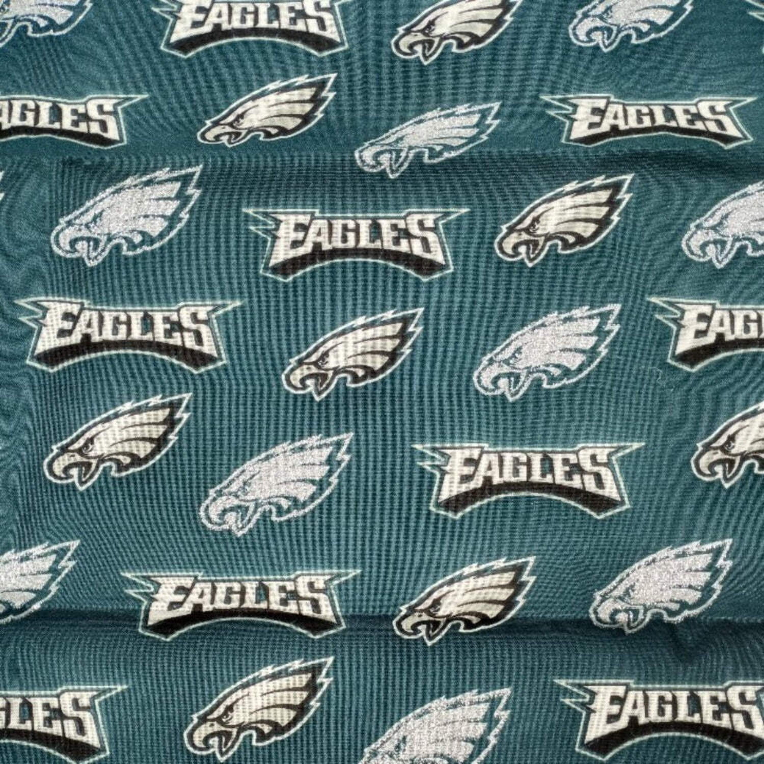 Eagles Glitter Cotton Fabric - Walmart.com
