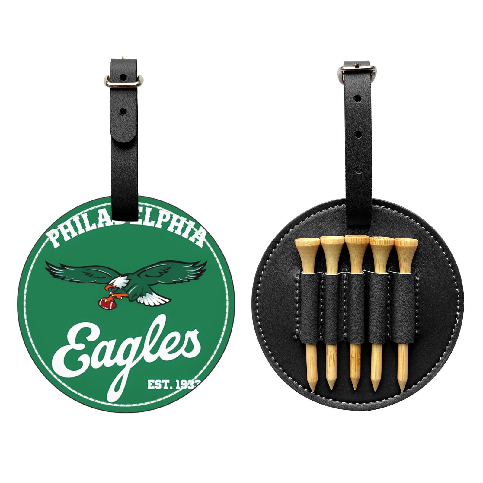 Eagles Golf Tees Organizer Bag Spike Case Portable Tee Holder Bags ...
