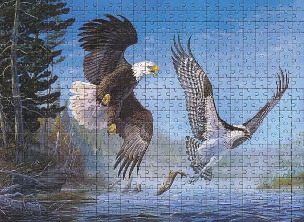 Eagles Hunting On The Lake Puzzles for Adults 500 Pieces, Jigsaw Puzzle ...