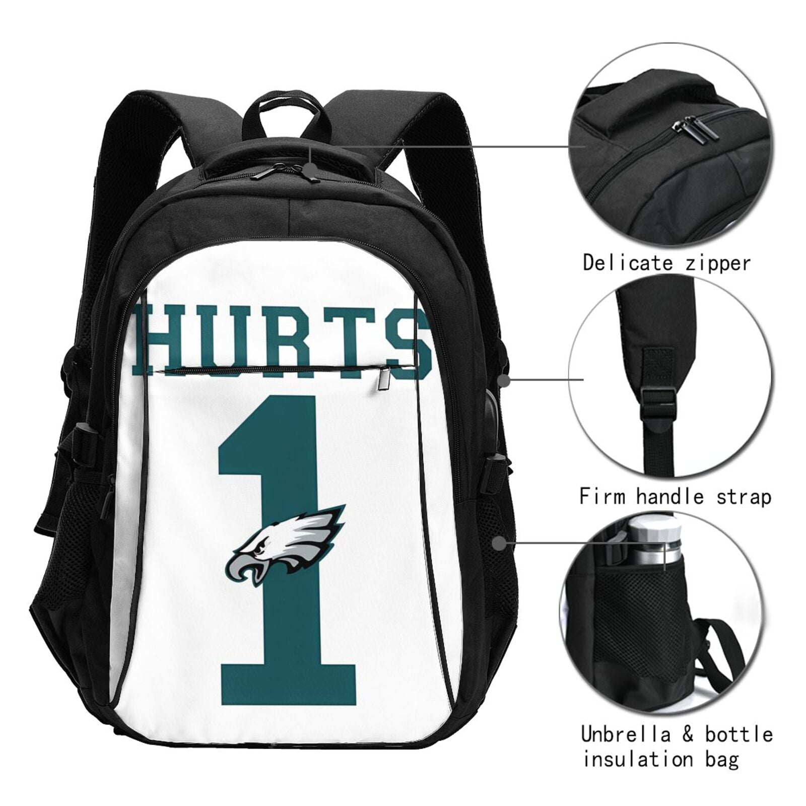 Eagles Jalen Hurts‌ ‌‌2025 Team Custom Backpack for Fans – Personalized ...