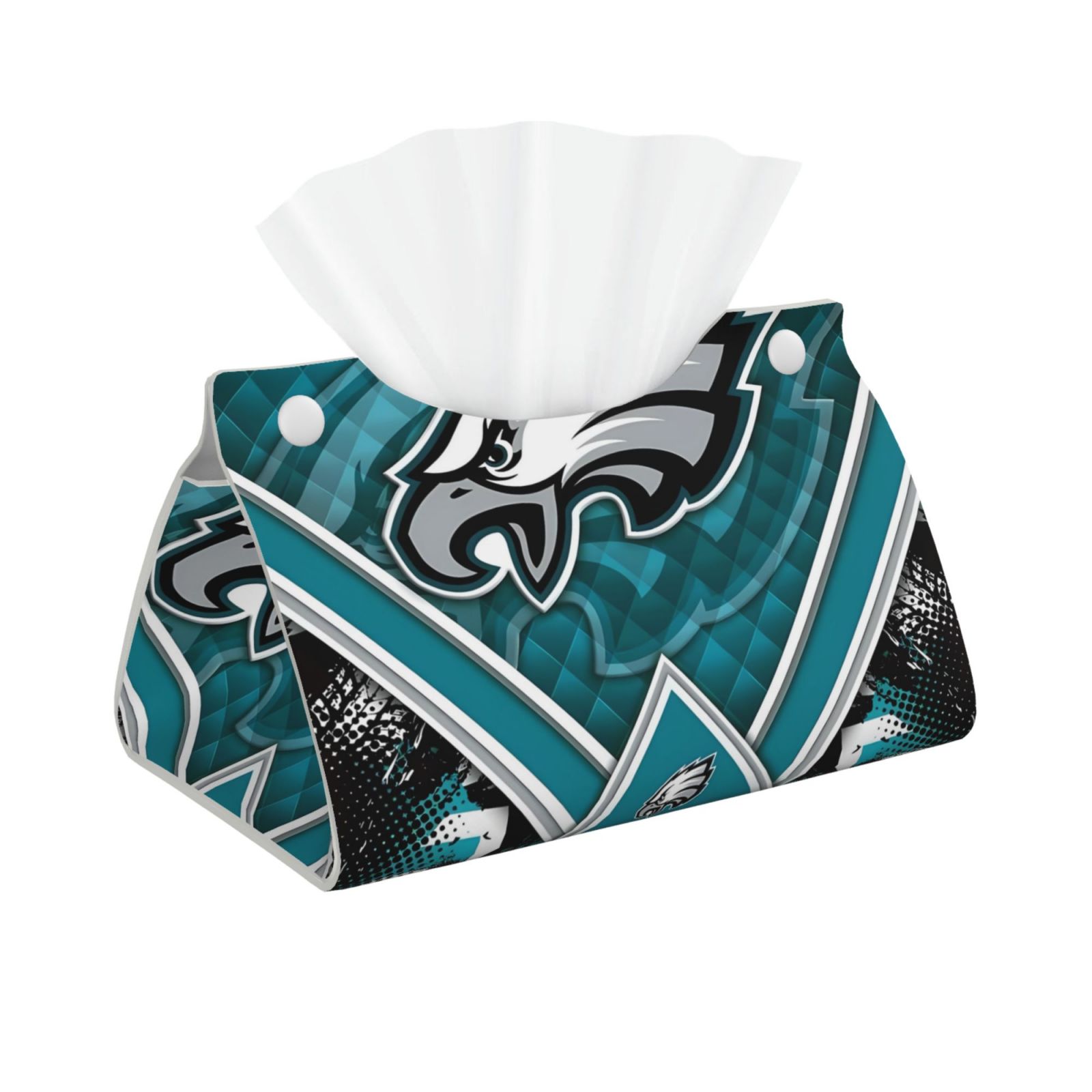 Eagles Long Tissue Box Cover Tissue Holder Leather Tissue Bag With Snap ...