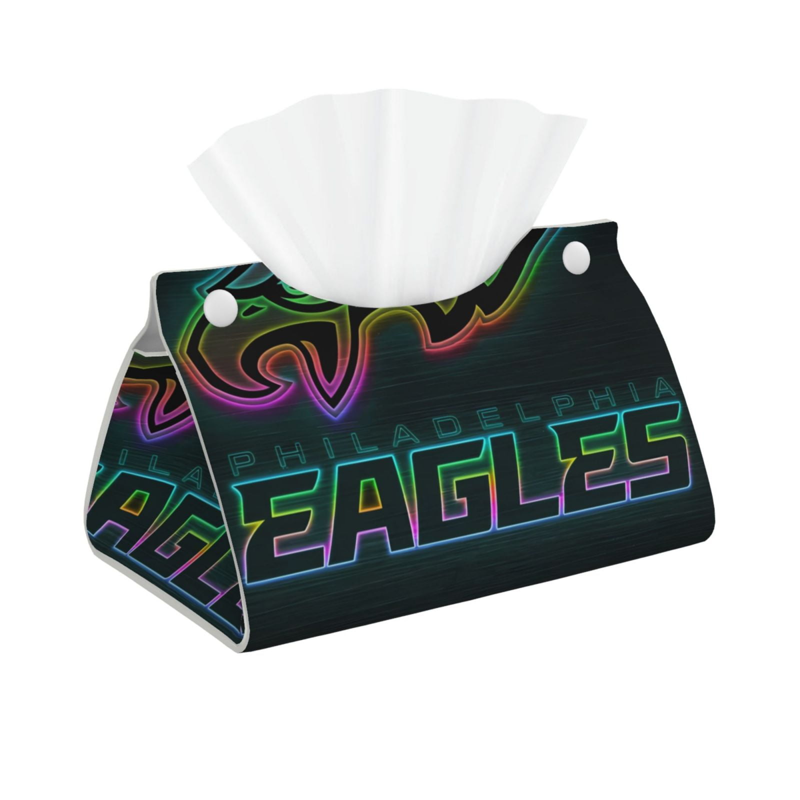 Eagles Long Tissue Box Cover Tissue Holder Leather Tissue Bag With Snap ...