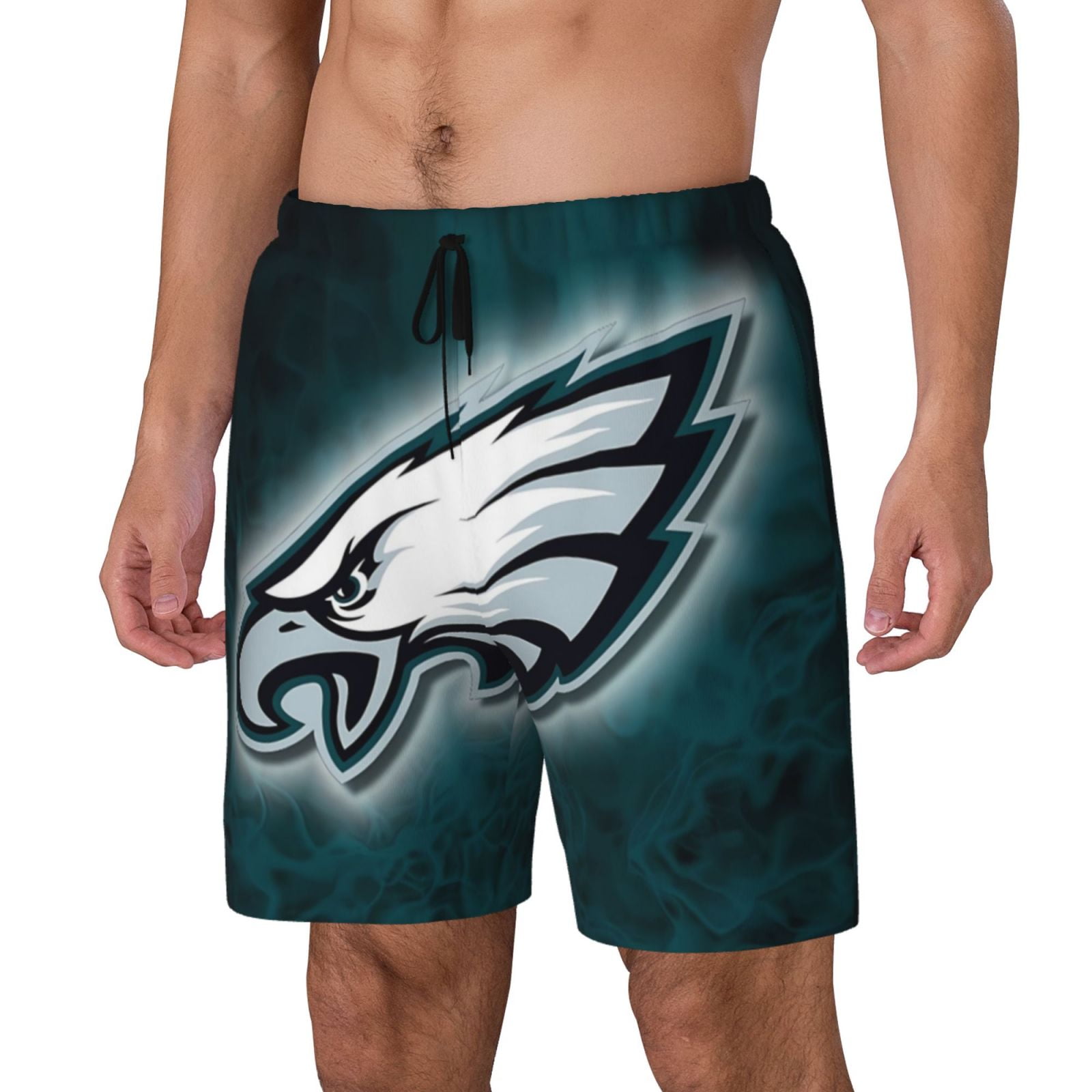 Eagles Men's Football Team Themed Swim Trunks QuickDrying Beach Shorts ...