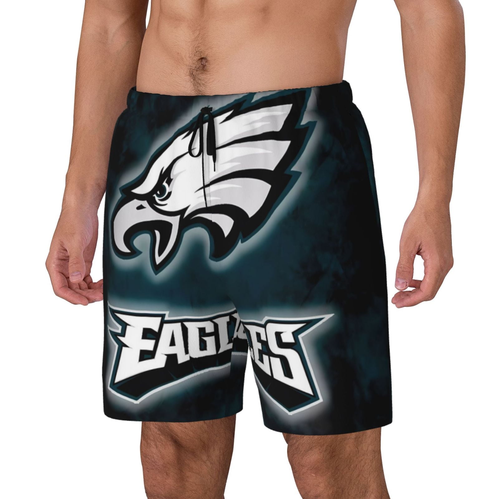 Eagles Men's Football Team Themed Swim Trunks QuickDrying Beach Shorts ...