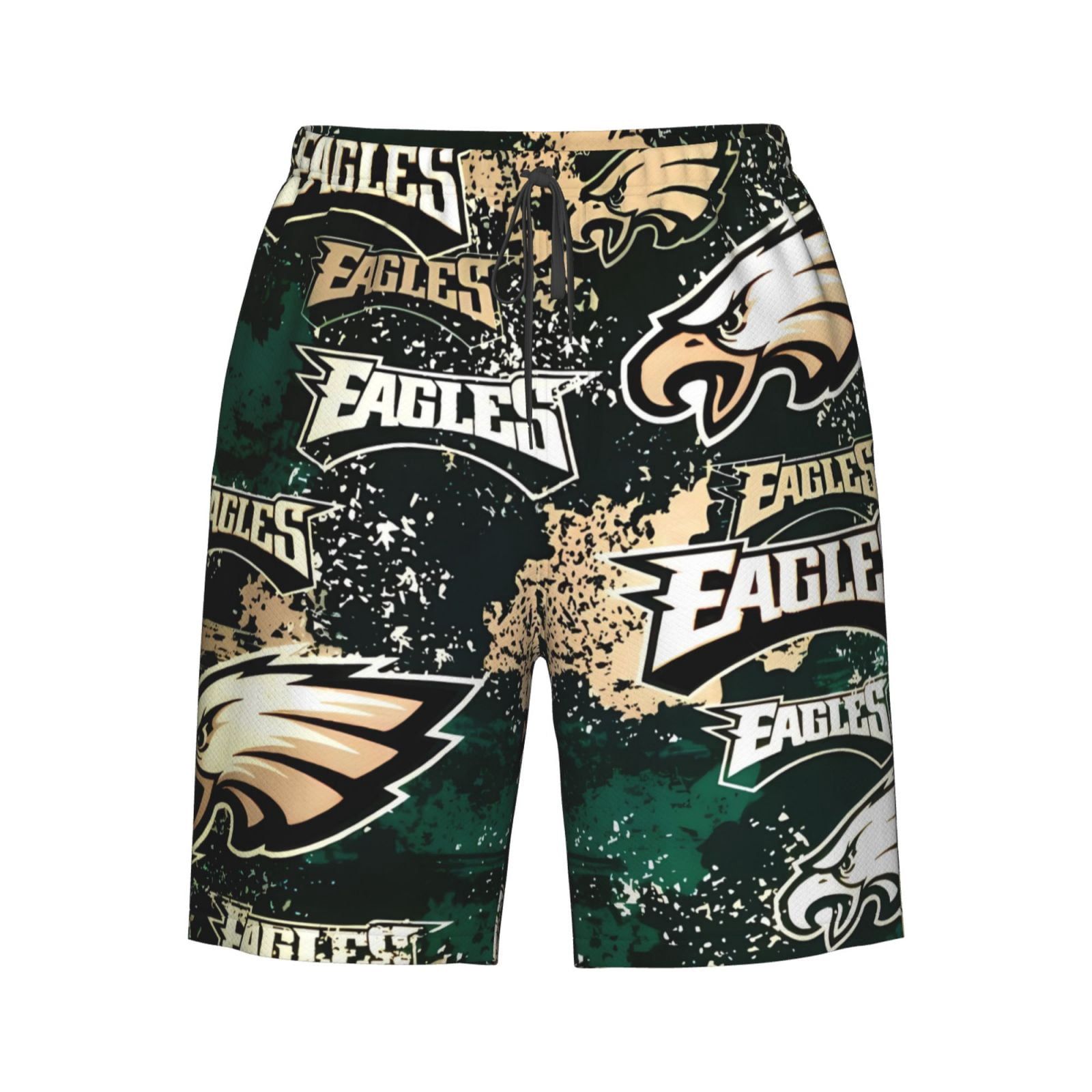 Eagles Men's Quick Dry Beach Shorts Football Team Logo Print Dive Swim ...