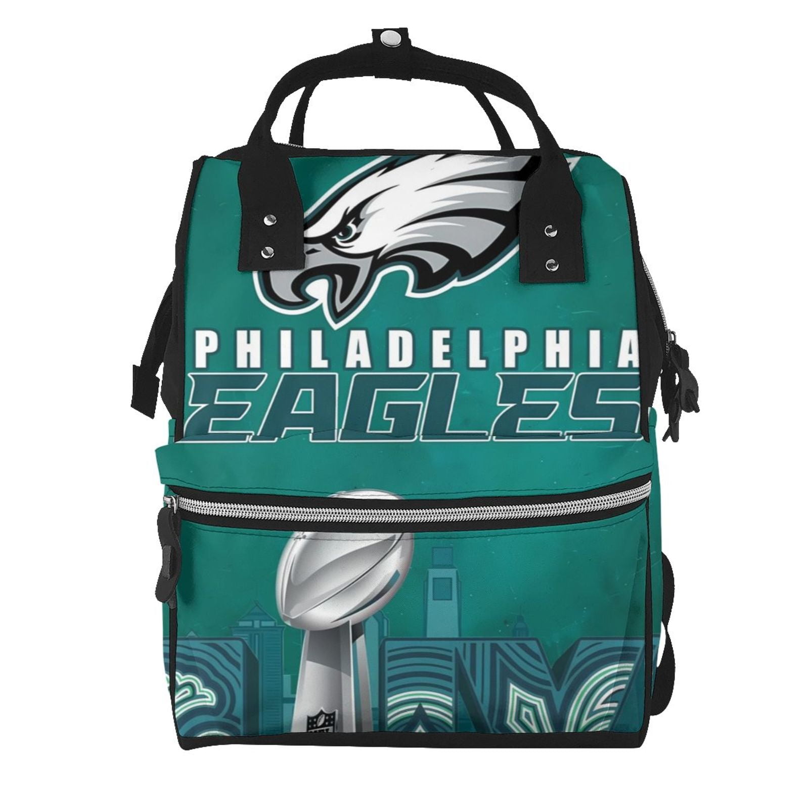 Eagles Mummy Backpack Travel Tote Nappy Backpack Large Capacity Mummy ...