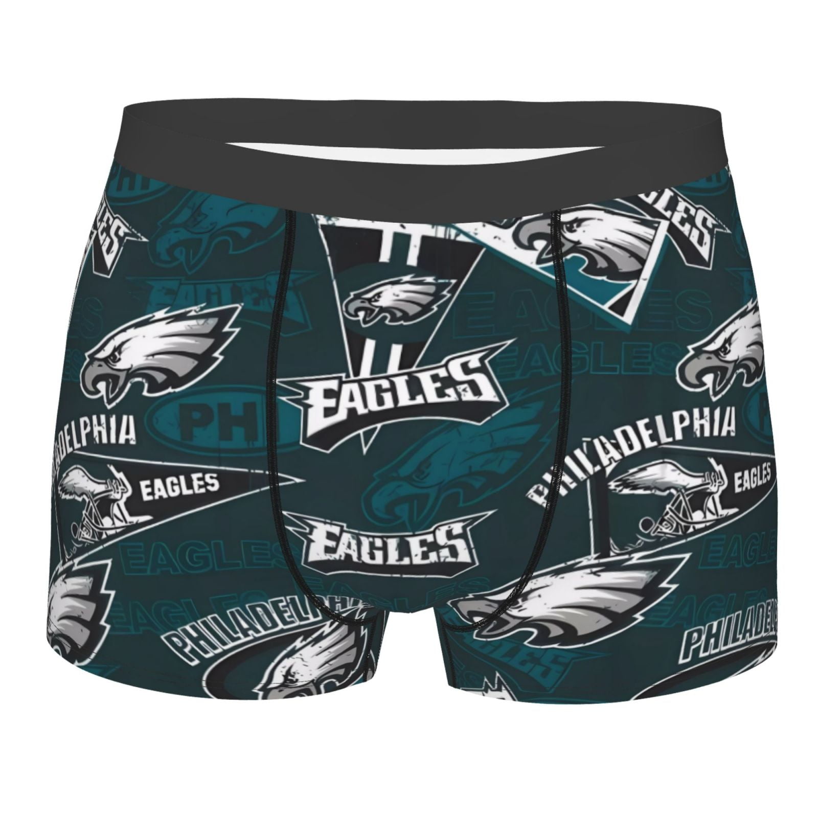 Eagles Team Men's Boxer Briefs American Football Customized Briefs Adult Boxer Briefs Breathable ...