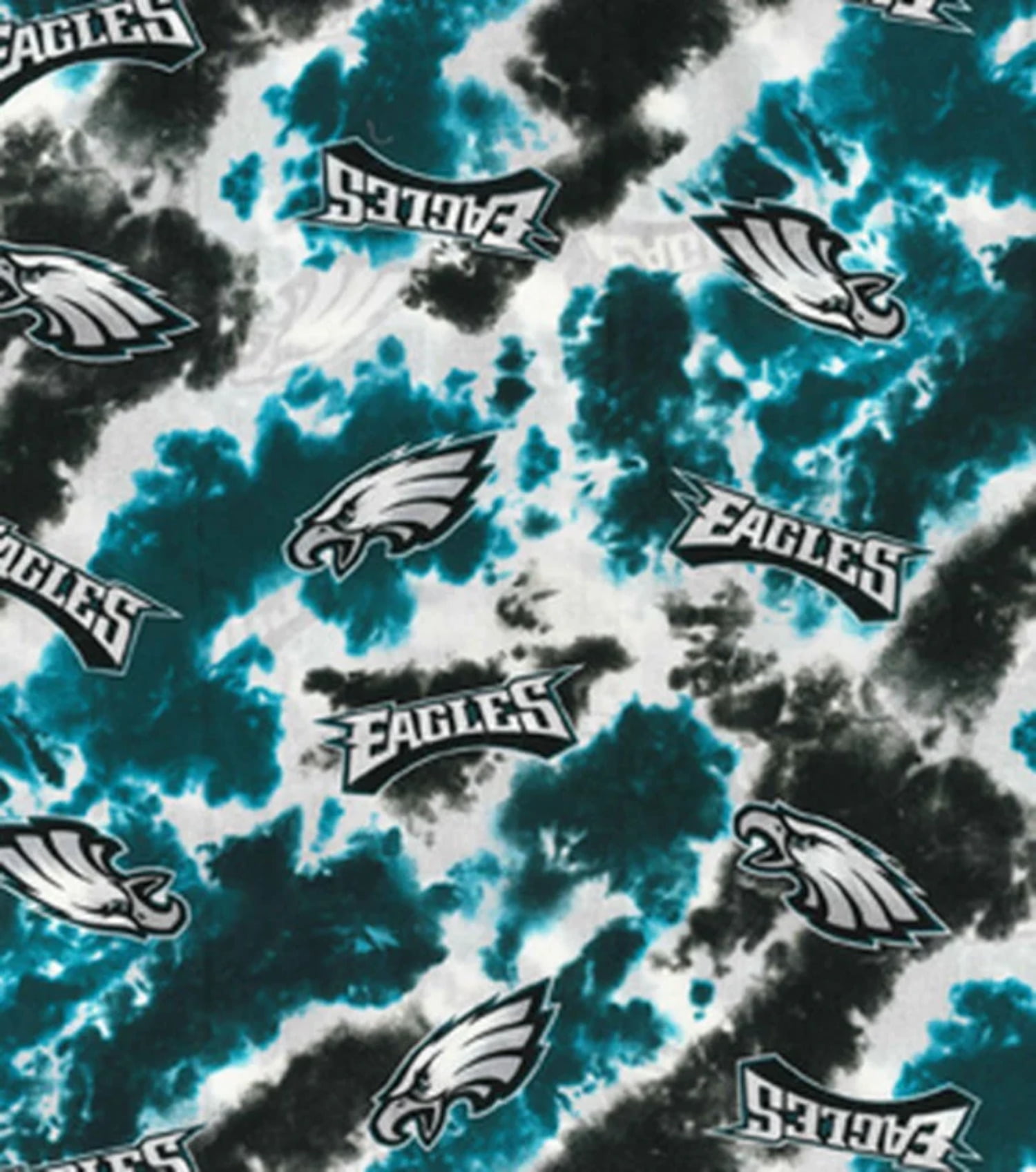 Eagles Tie Dye Cotton Fabric - Walmart.com