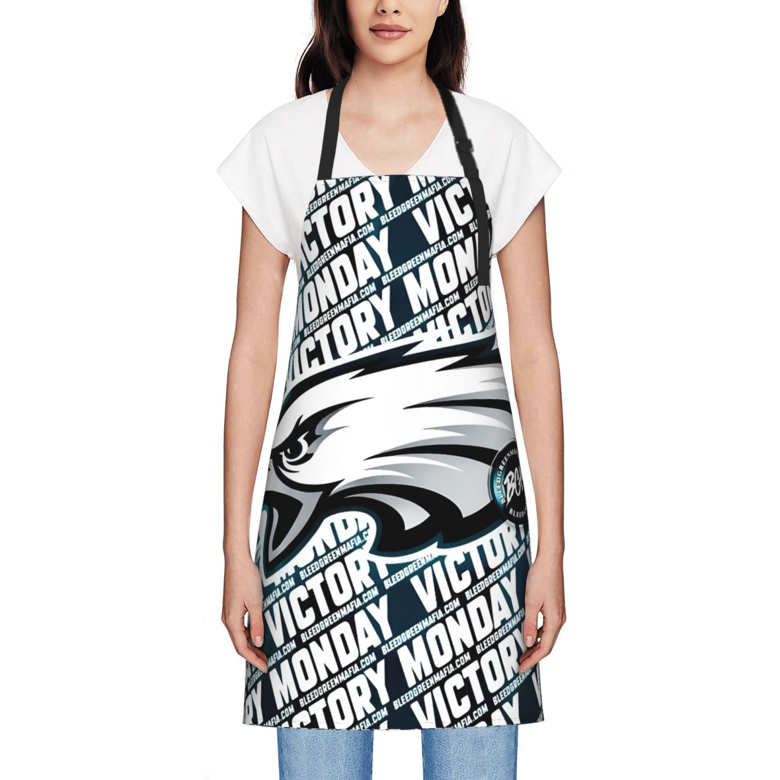 Eagles Waterproof Apron For Women Football Team Logo Womens Aprons ...
