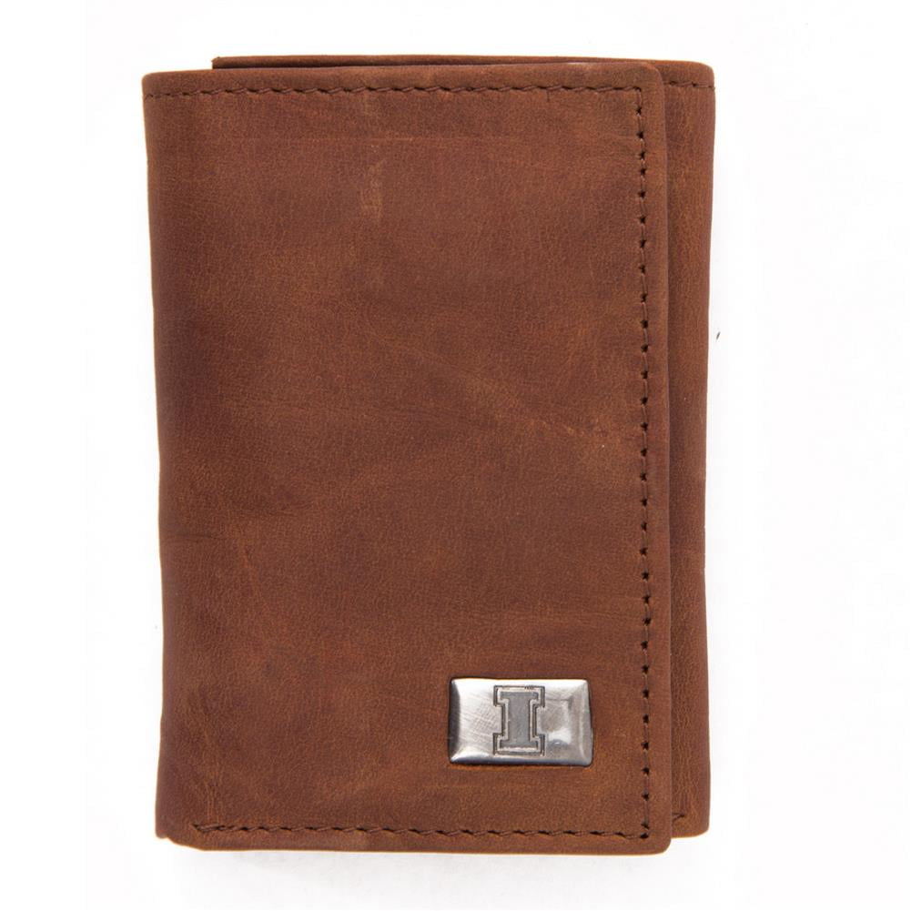 Eagles Wings University of Illinois Wallet Trifold Leather Wallet ...