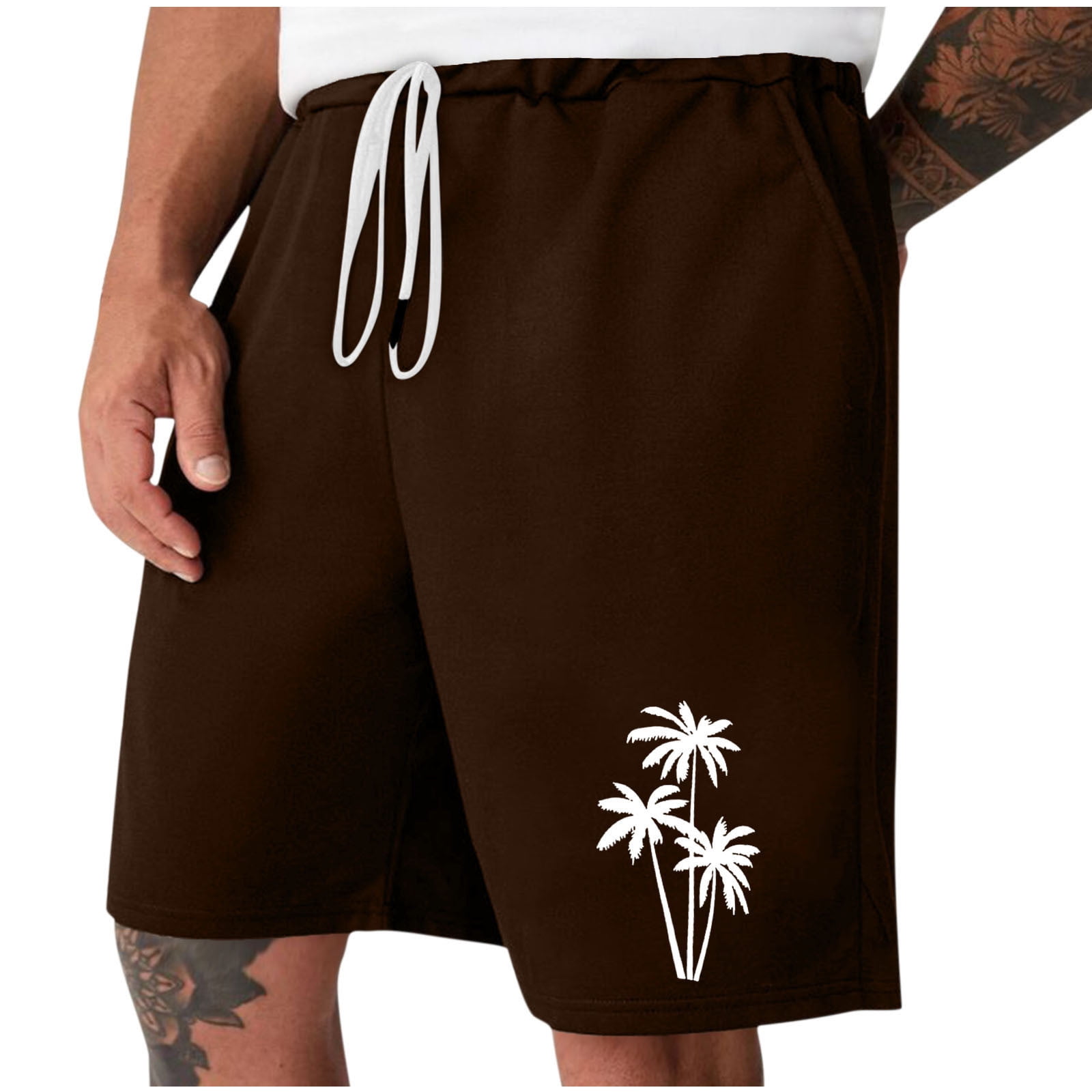 Eagokdc Mens Workout Shorts Cargo Casual Summer Loose Fashion Elastic ...