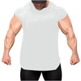 Eagokdc Plain Tank Tops for Men Crew Neck Summer Casual Sleeveless ...