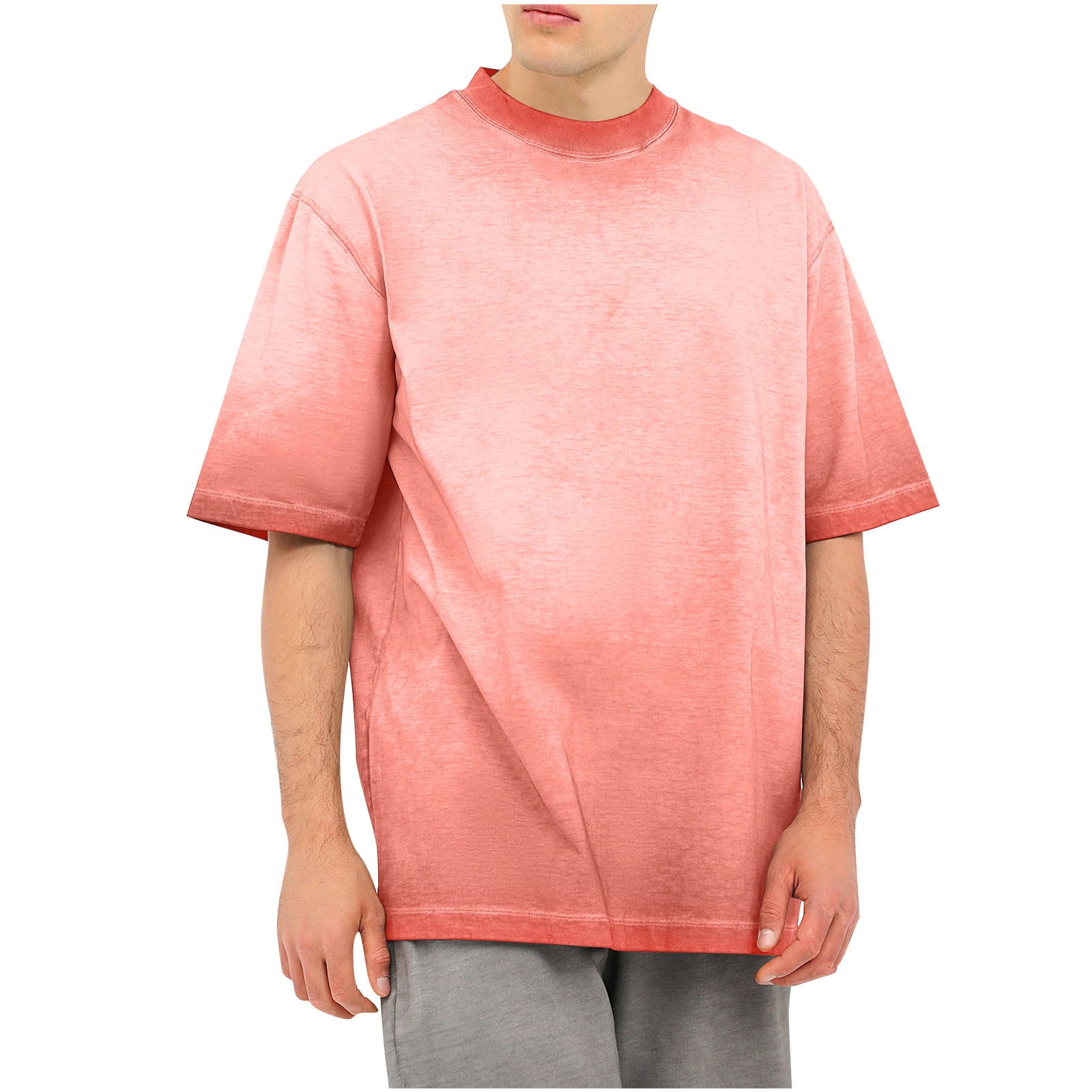 Eagokdc Plain Tshirts for Men Casual Crew Neck Short Sleeve Workout Big ...