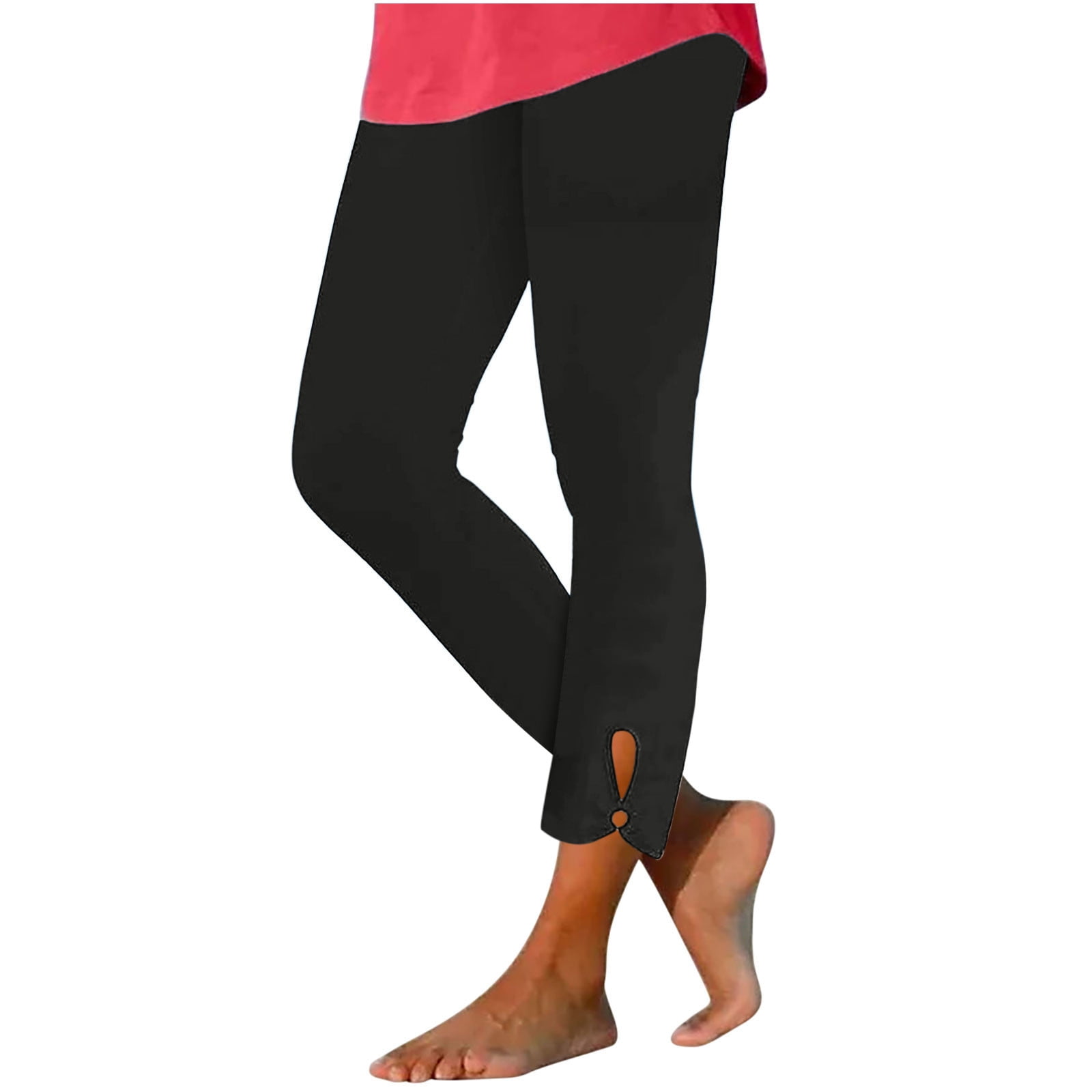 Eagokdc Travel Capris for Women Loose High Waist Casual Workout Sretch ...