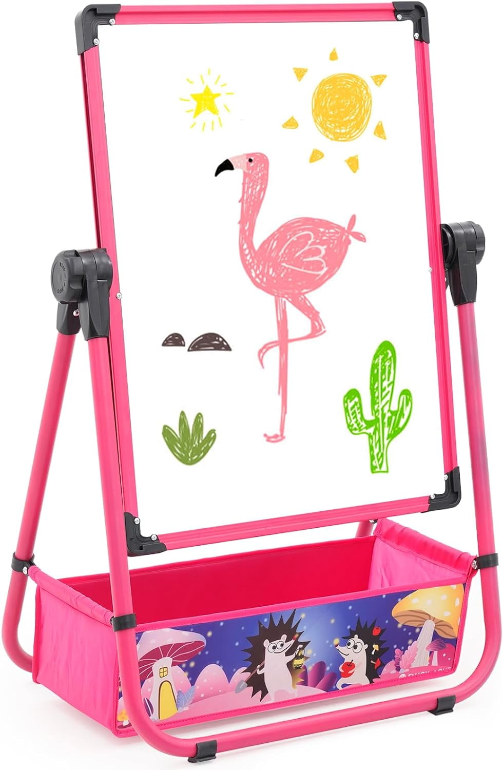 Ealing Kids Standing Easel, 360° Rotating Double Sided Easel with 29.5 ...