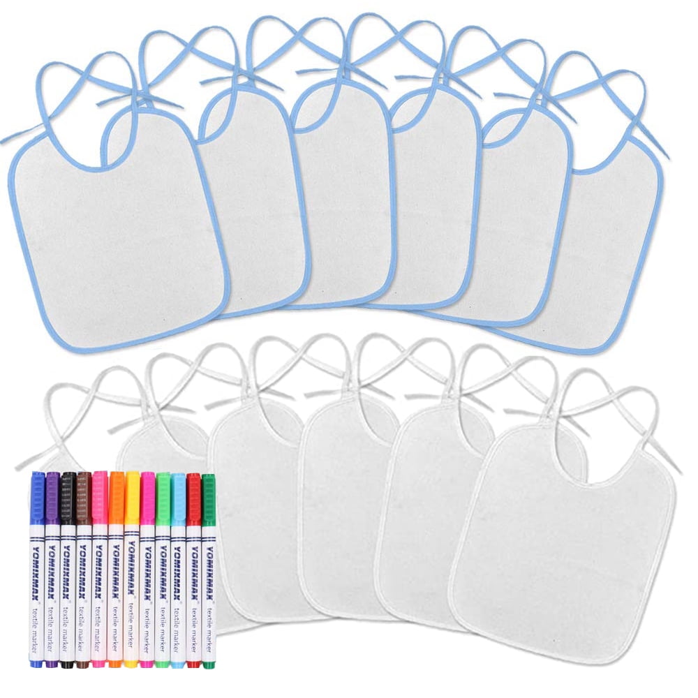 Ealirie Baby Bibs For Painting Ideal For Diy Design And Painting 24 ...