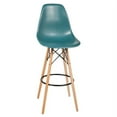 Eames Style Bar Stool with Tall Wooden Base - Walmart.com