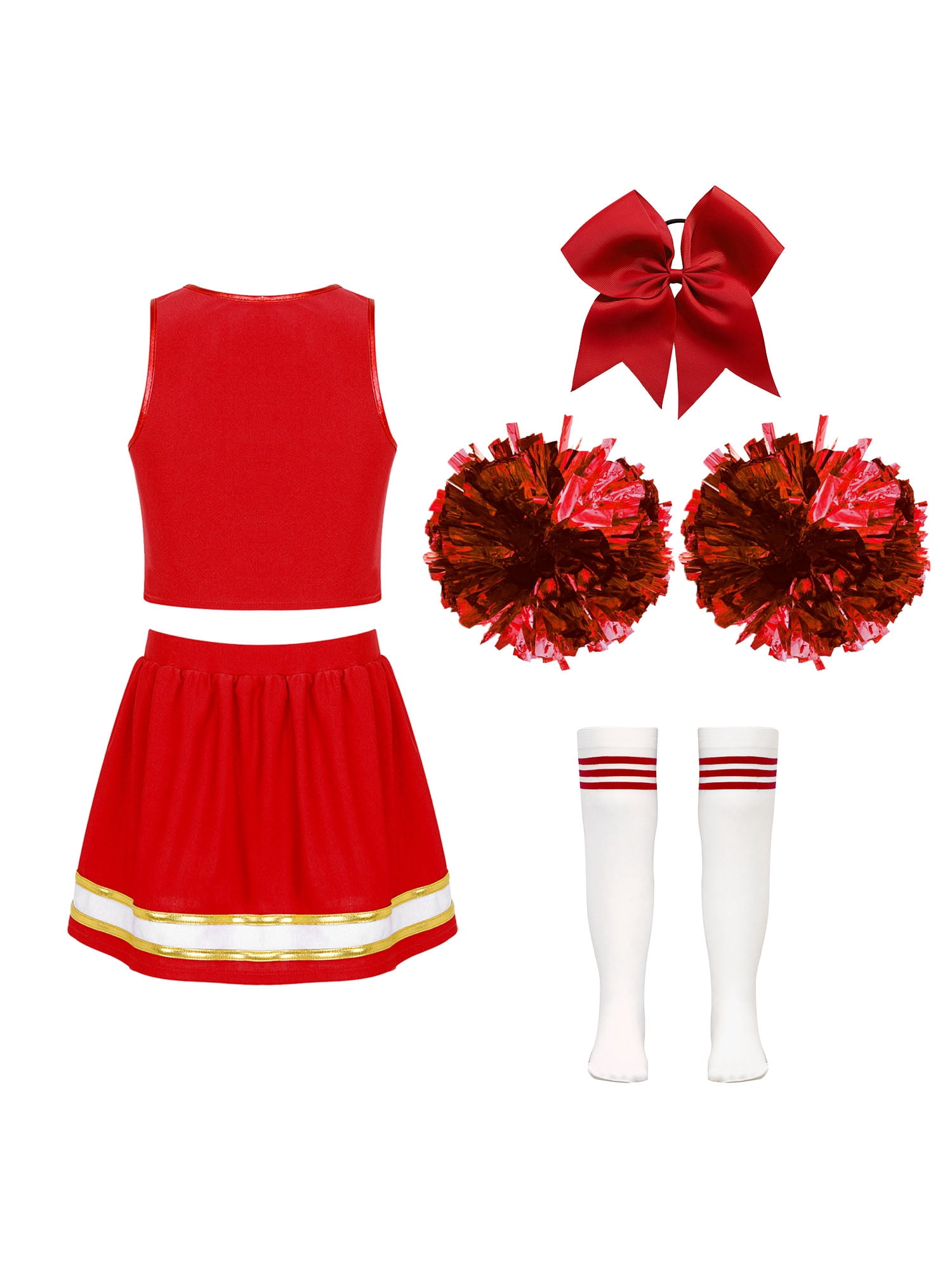 Eandarui Girls Cheerleading Costumes Halloween Festival Cheer Leader ...