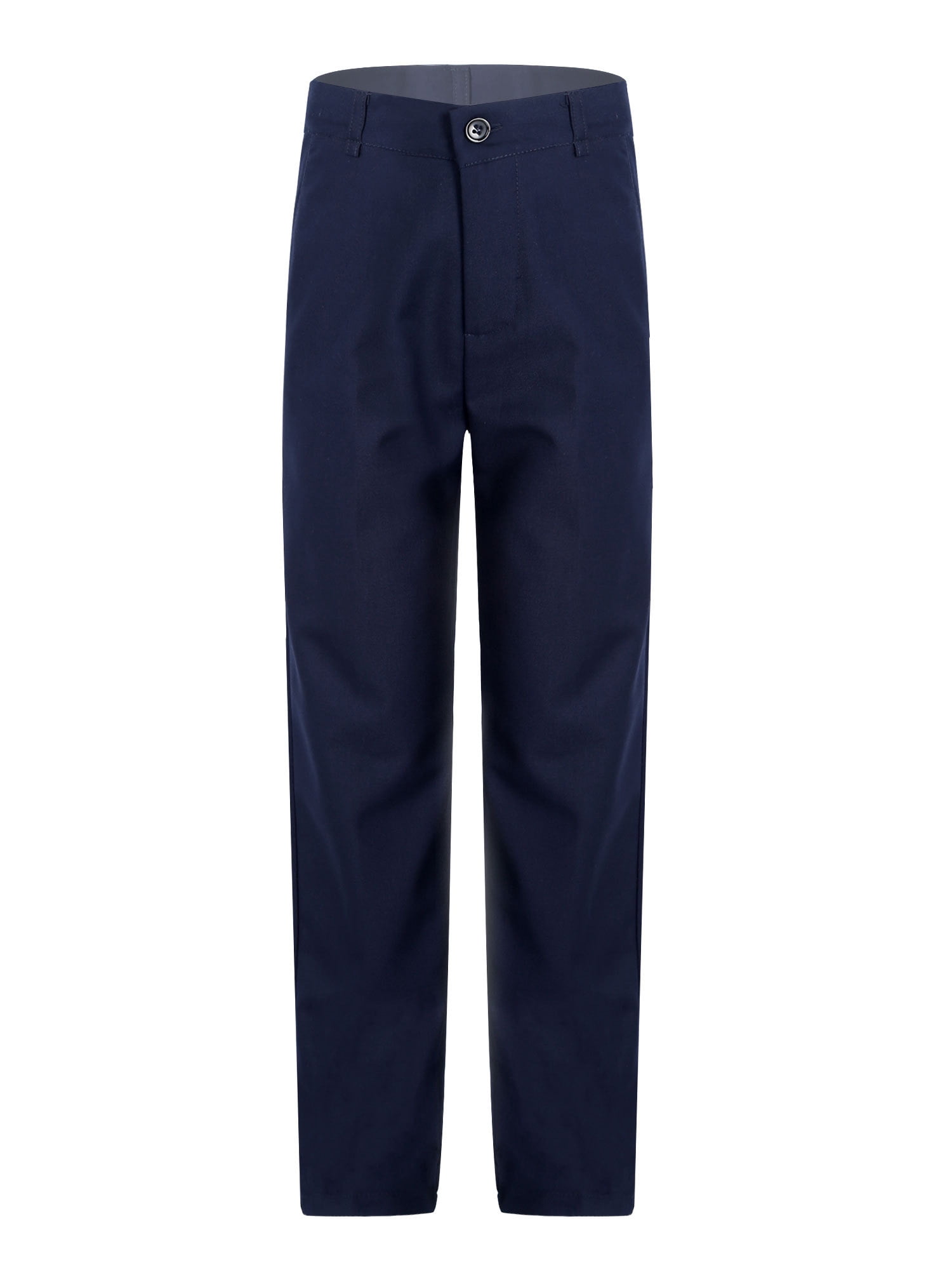 Eandarui Kids Boys Formal Dress Pants Straight-Fit Flat-Front School ...