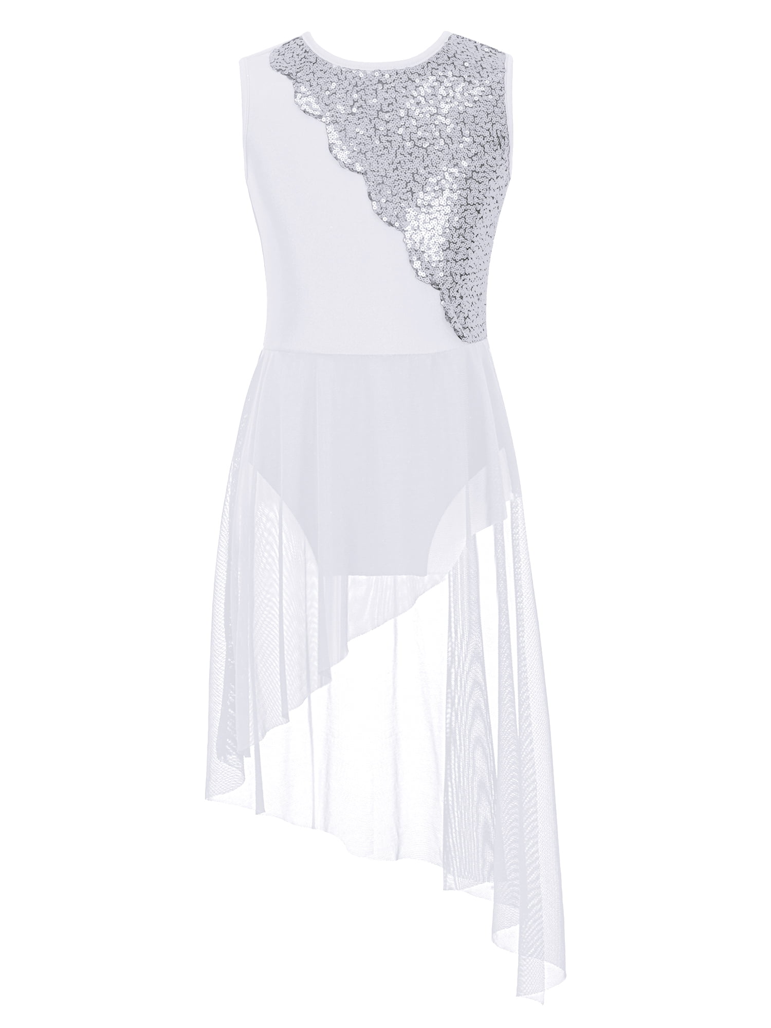 Eandarui Lyrical Ballet Dance Costumes for Girls Sequins Contemporary ...