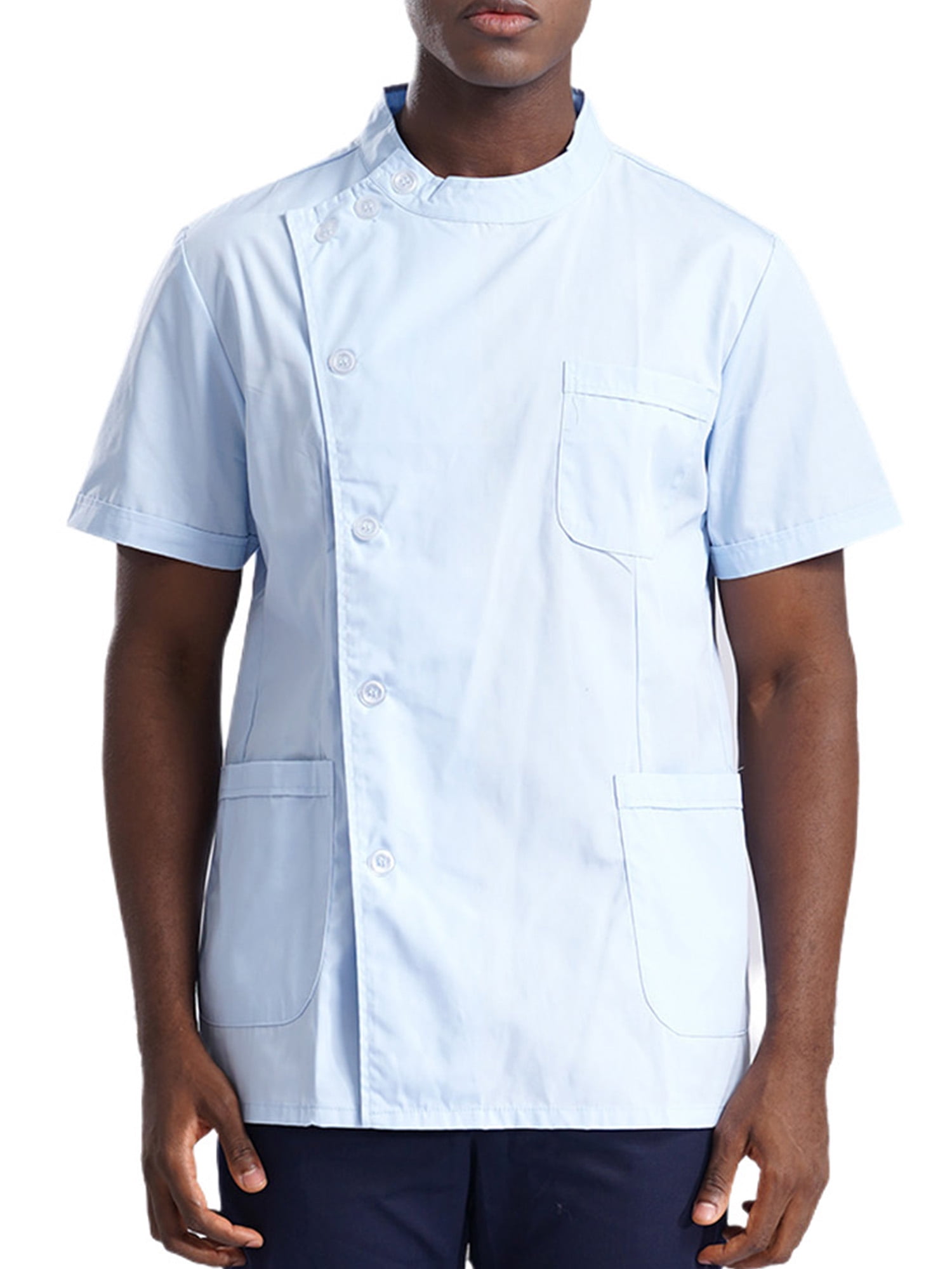 Eandarui Mens Chef Jacket Casual Chef Coat with Chef Hat Set Restaurant ...