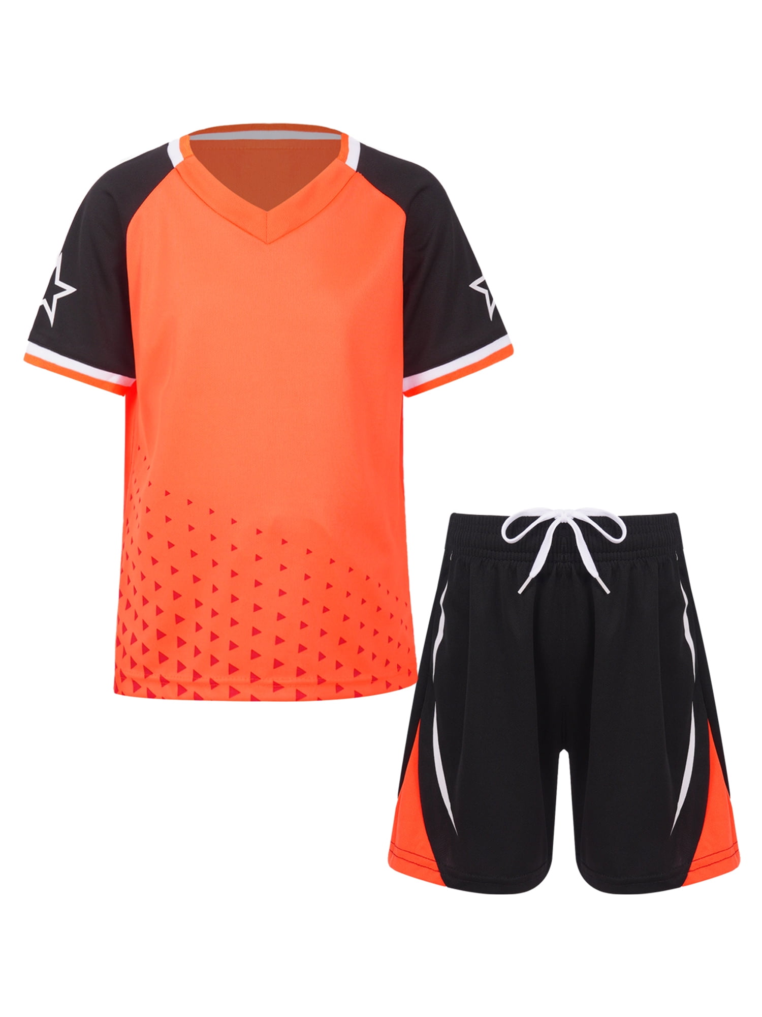 Eandarui Soccer Uniforms for Boys Sports Shorts Set Football Jersey ...