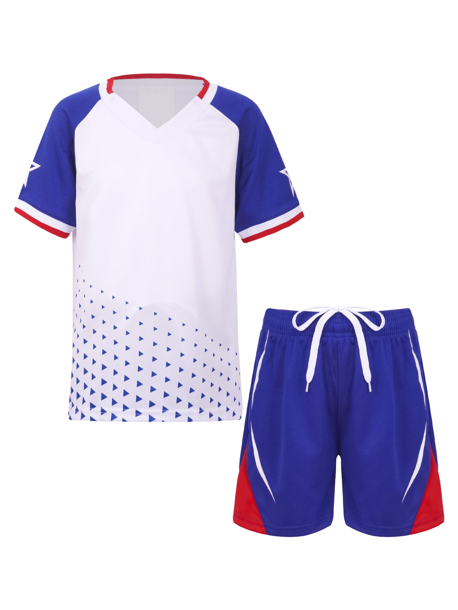 Eandarui Soccer Uniforms for Boys Sports Shorts Set Football Jersey ...