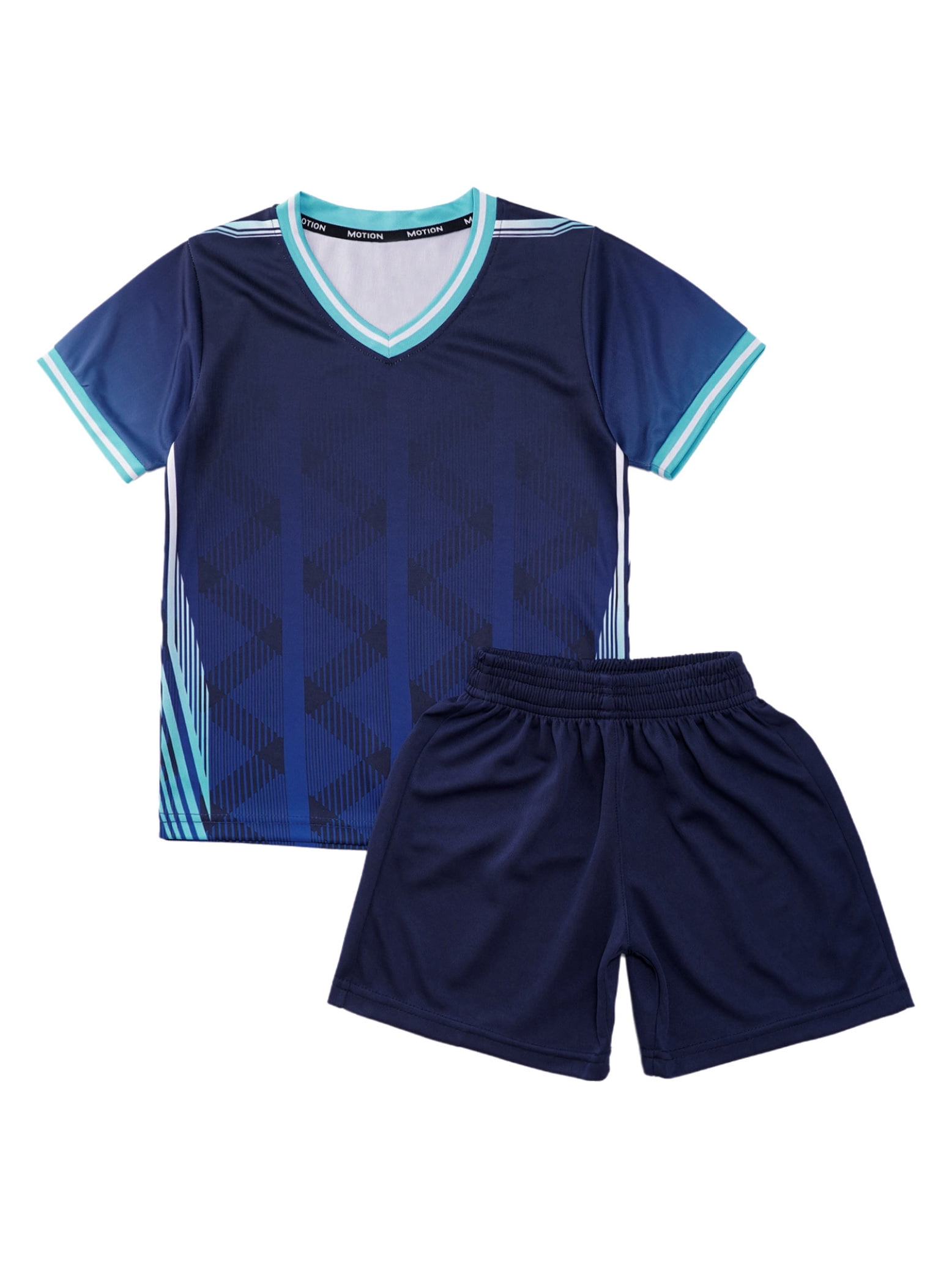 Eandarui Soccer Uniforms for Kids Boys Football Jersey V Neck Practice ...