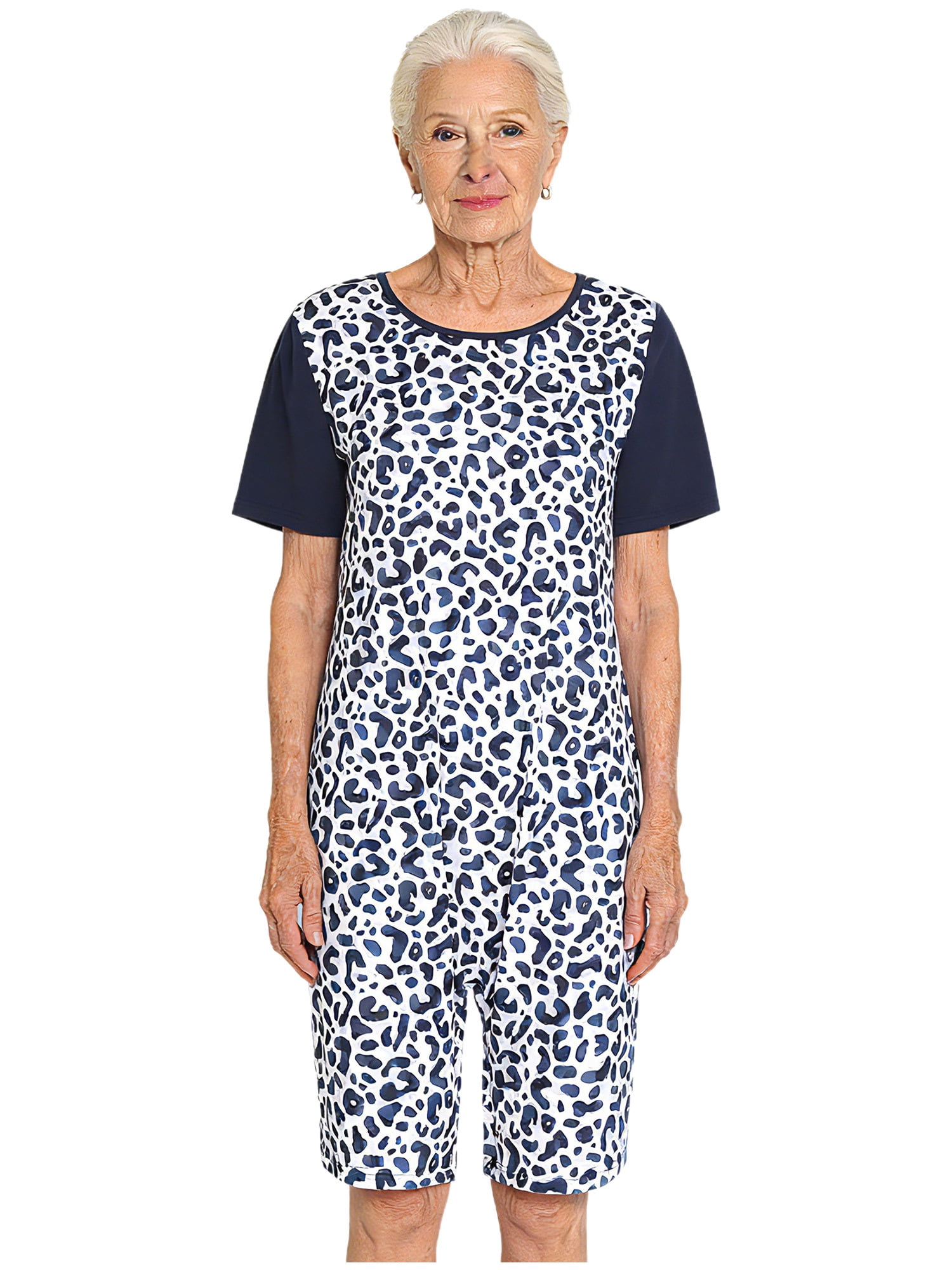 Eandarui Womens Anti-Strip Adaptive Jumpsuit Print Dementia Alzheimer ...