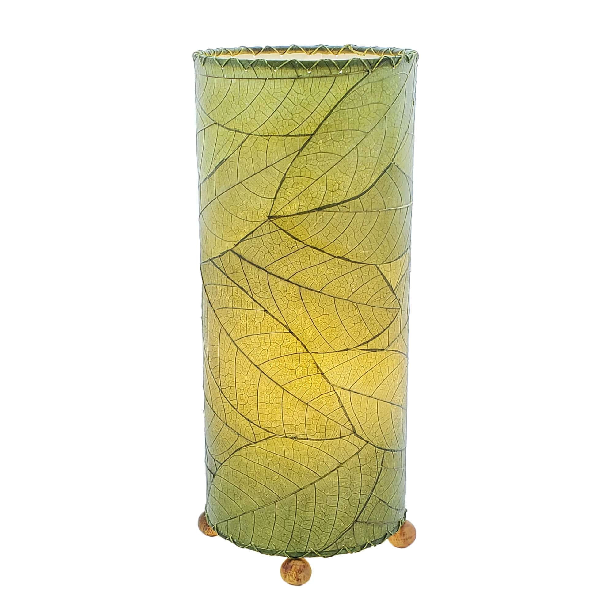Eangee Home Design Cocoa Leaf Cylinder Table Lamp, Shade Made Of Cocoa ...