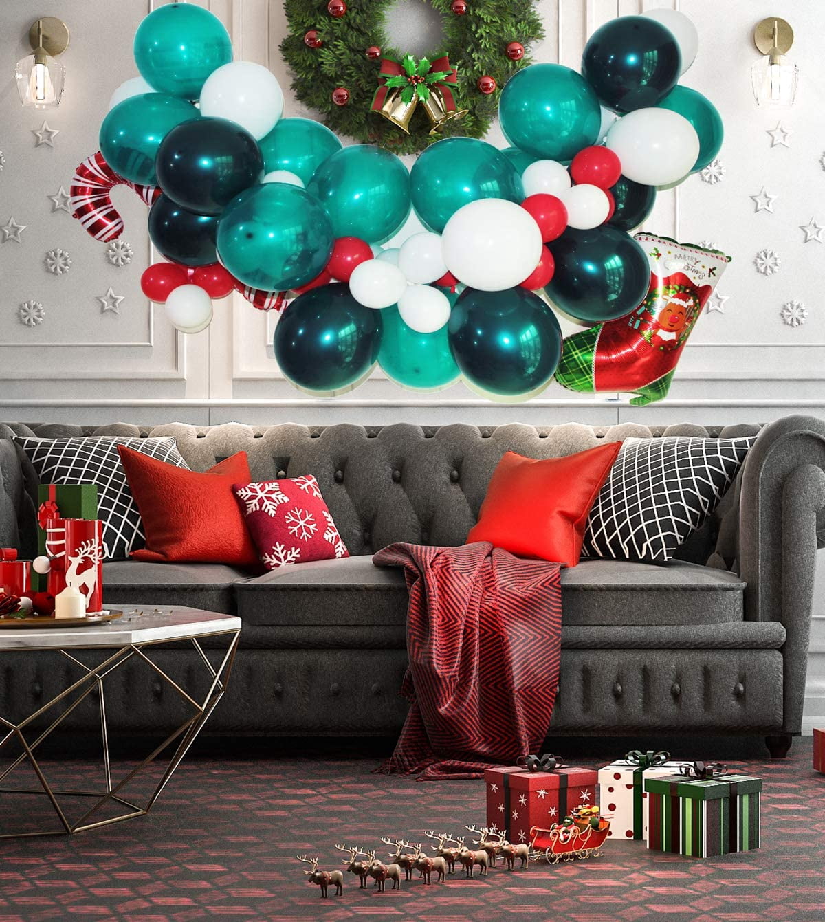 Eanjia Forest Theme Balloons Garland Kit DIY Balloon Arch Double Stffed ...