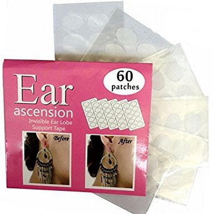 Ear Ascension Invisible Ear Lobe Support Tape (Pack of 60) - Walmart.com