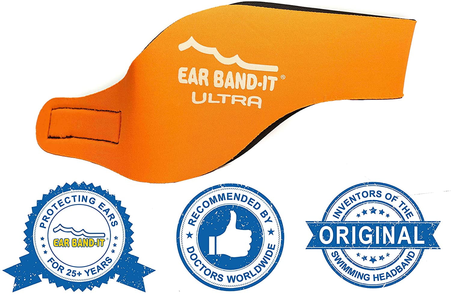 Ear Band-It Ultra Swimming Headband - Best Swimmer's Headband - Keep ...