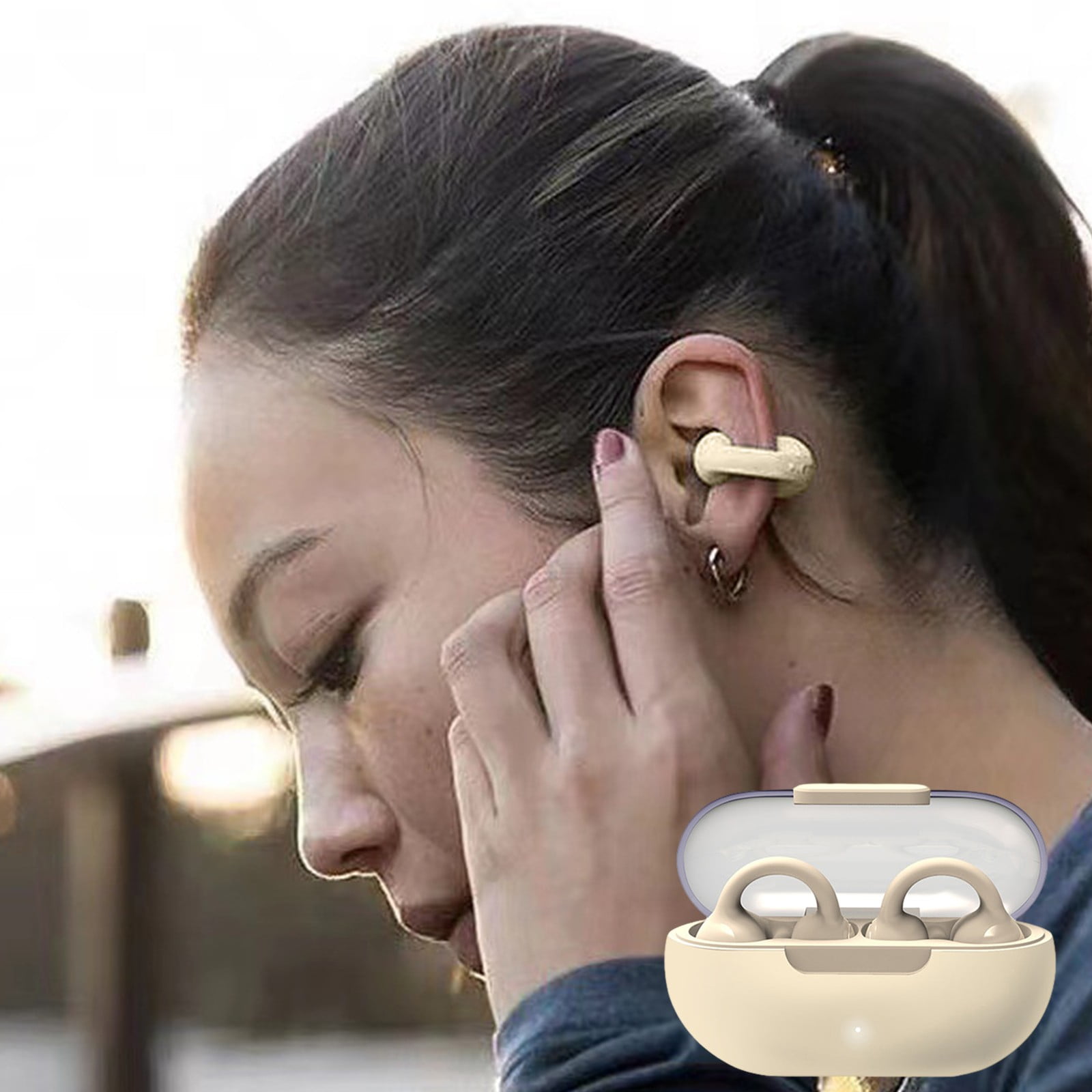 Ear Buds Bluetooth Headphones 12mm Ultra-thin Vibrating Film 5.3 ...