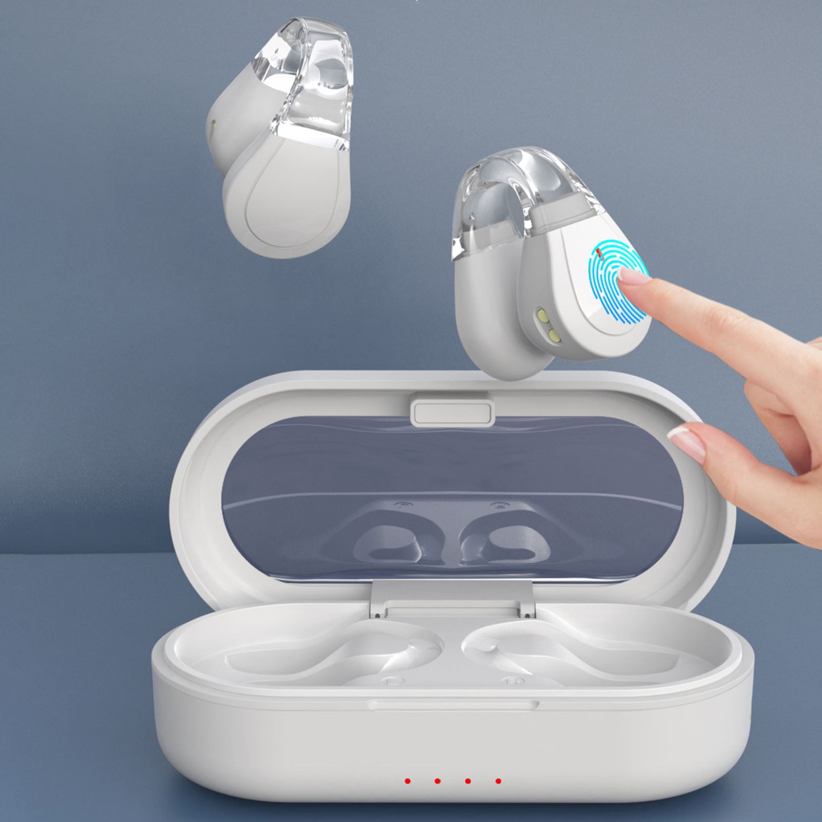 Ear Buds, Bluetooth Headset with Non in Ear Clip Style Earphones and ...