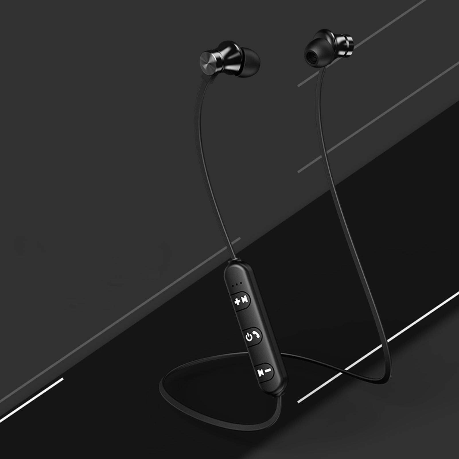 Ear Buds Bluetooth Stereo Earphone Headset Wireless Magnetic In-Ear ...