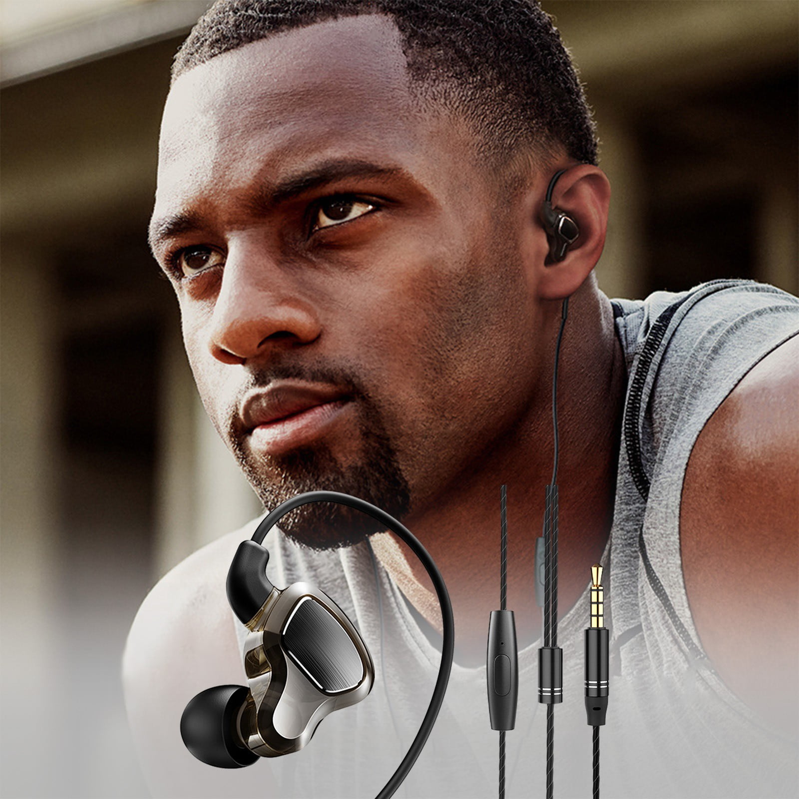 Ear Buds Earphones In Ear Quad Core Dual Dynamics K Song Subwoofer ...