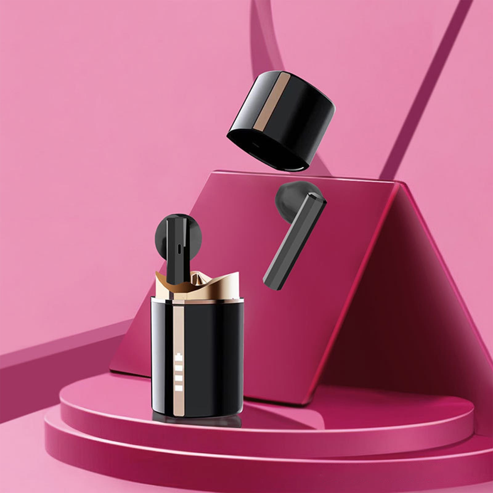 Headphones Lipstick Wireless Bluetooth Headset Smart Noise Reduction ...