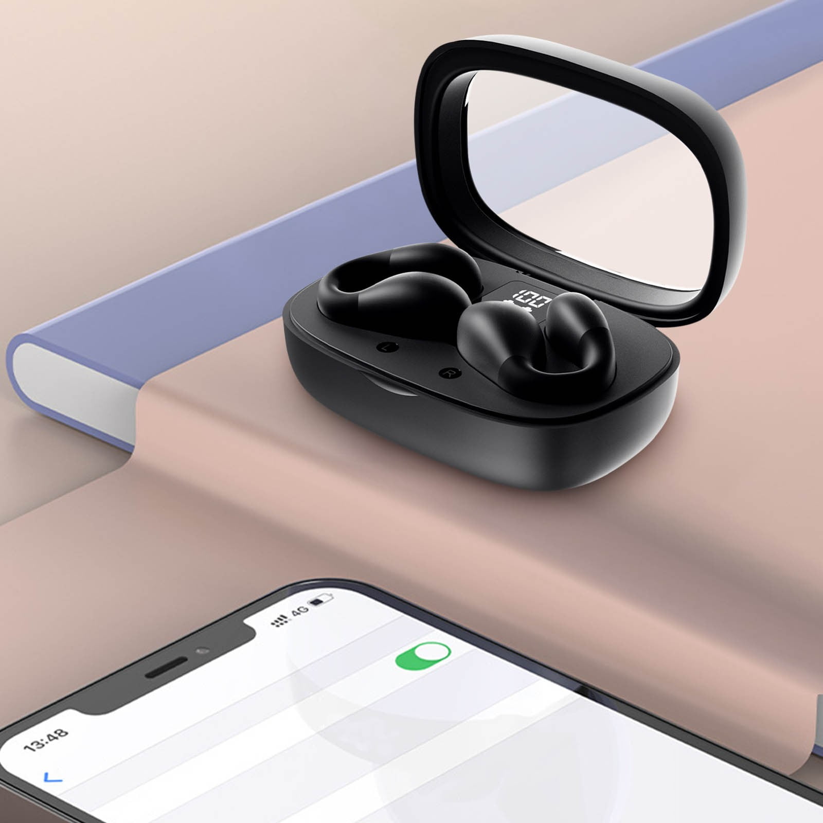 Ear Buds True Wireless Bluetooth Earphones Ear Clip Type Non In Ear ...