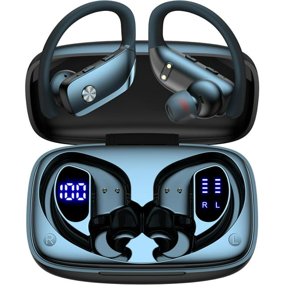 Ear Buds Wireless Earbuds Bluetooth Headphones with 80H Playtime LED ...