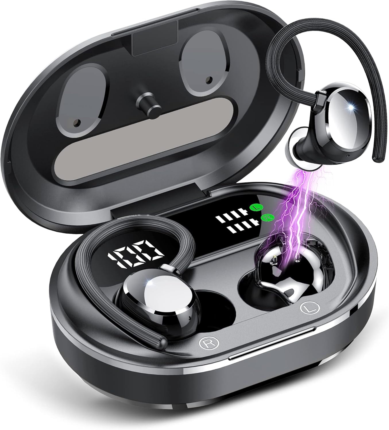 Ear Buds Wireless Earbuds, HiFi Stereo Bluetooth 5.3 Running Headphones ...
