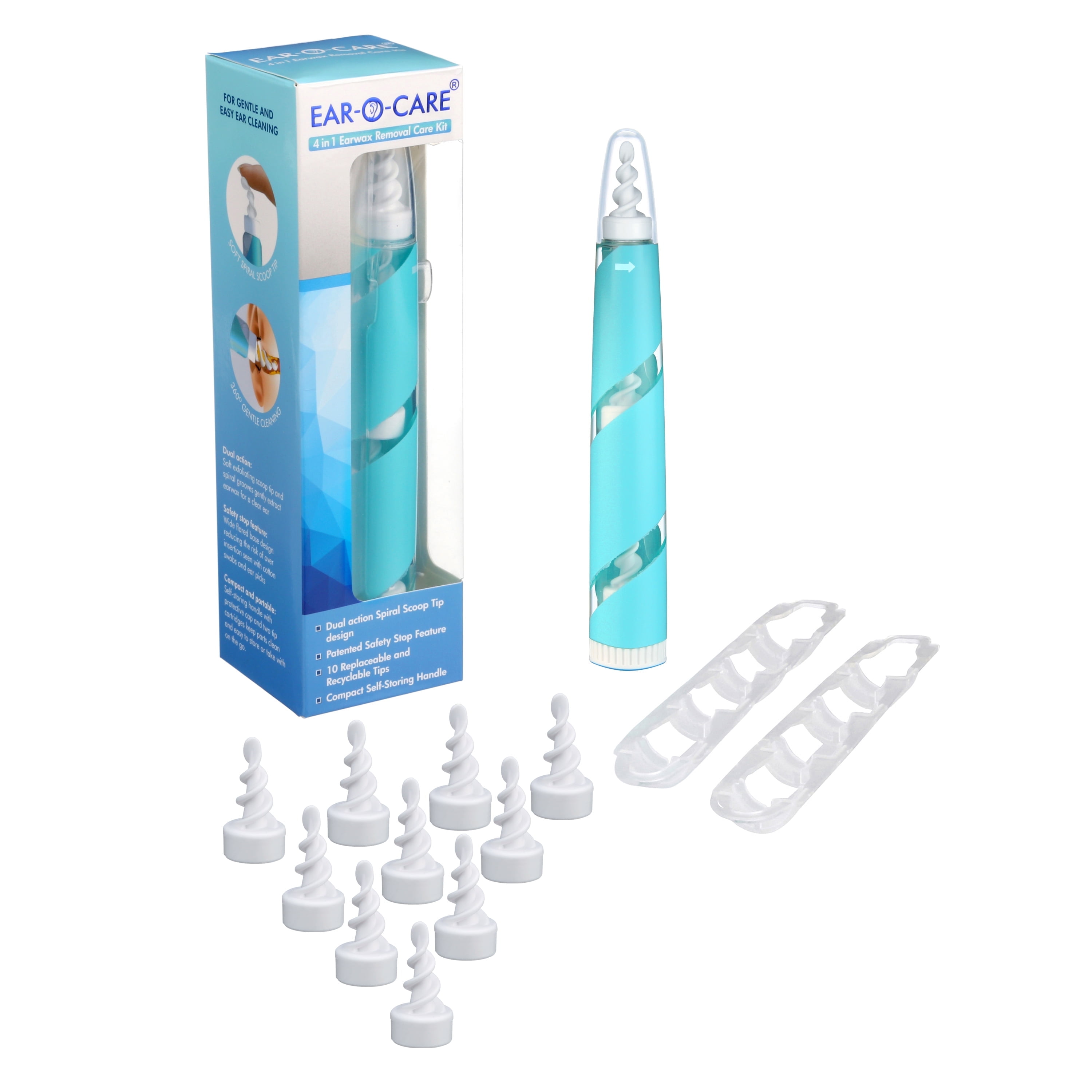 Ear-O-Care All in One Compact Ear Wax Removal With 10 Scoop end Ear ...