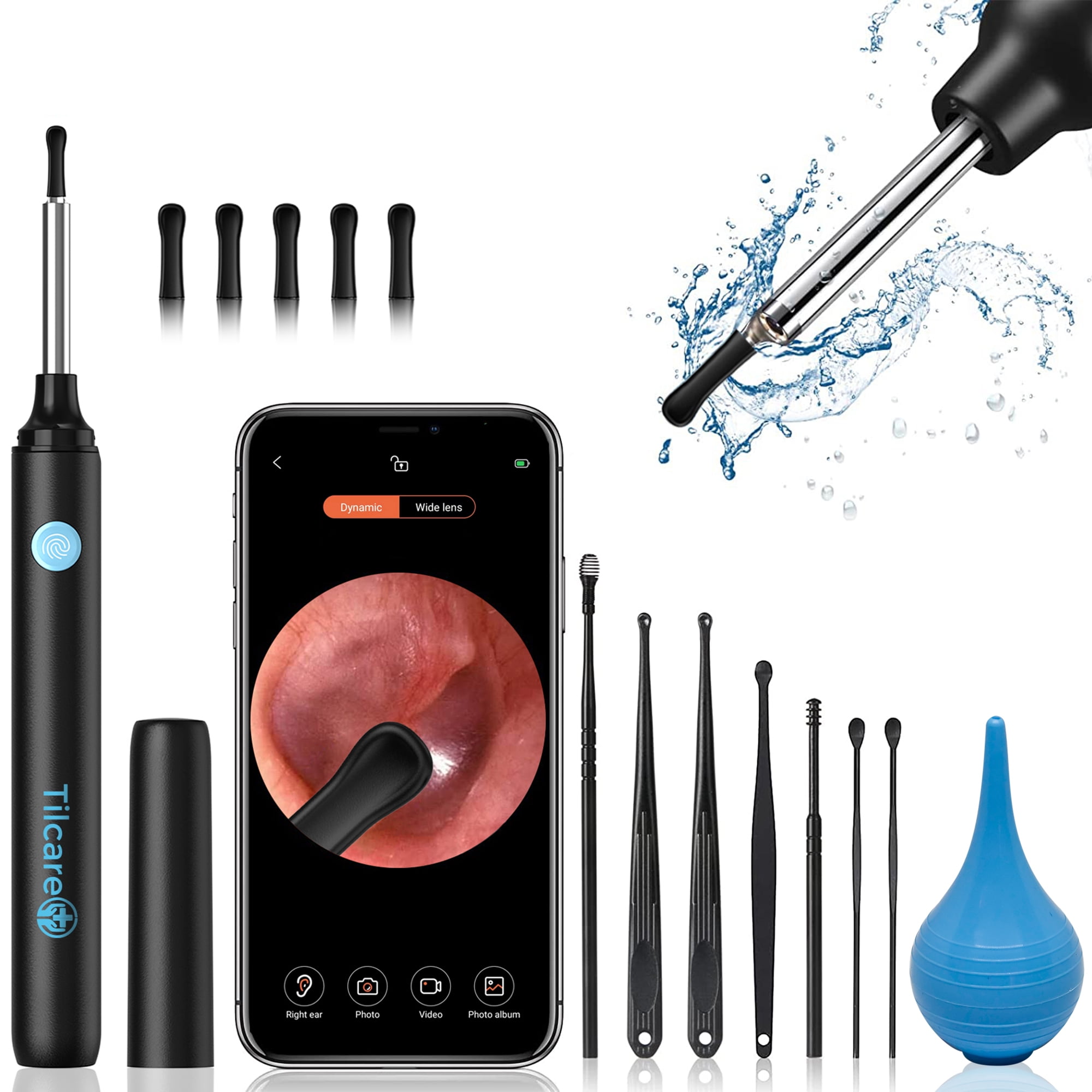 Ear Cleaner Kit With Ear Camera by Tilcare - Smart USB-C Otoscope with ...