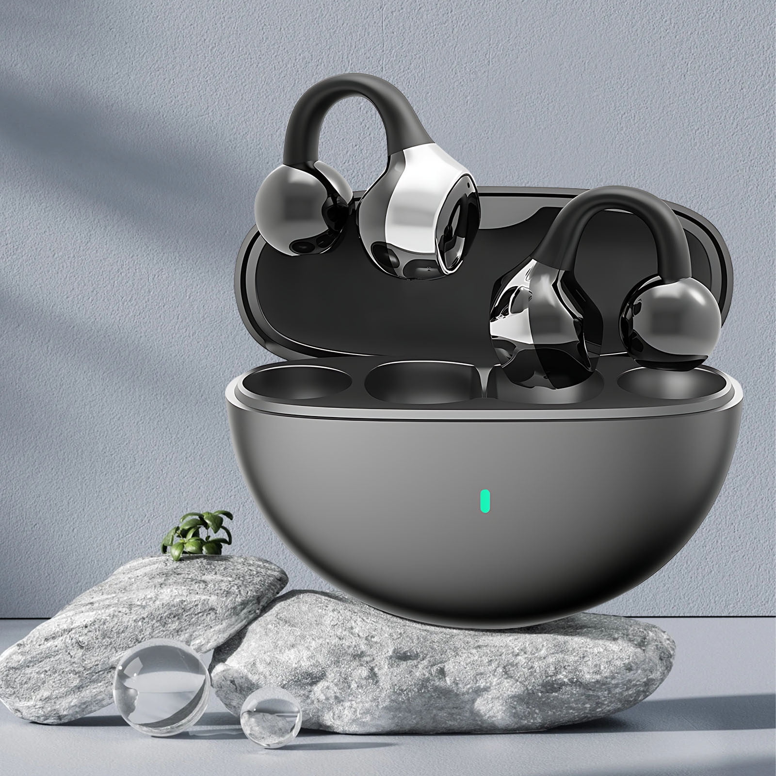 Ear Clip Bluetooth Headset Wireless Conduction Out Of The Ear Open Ear ...