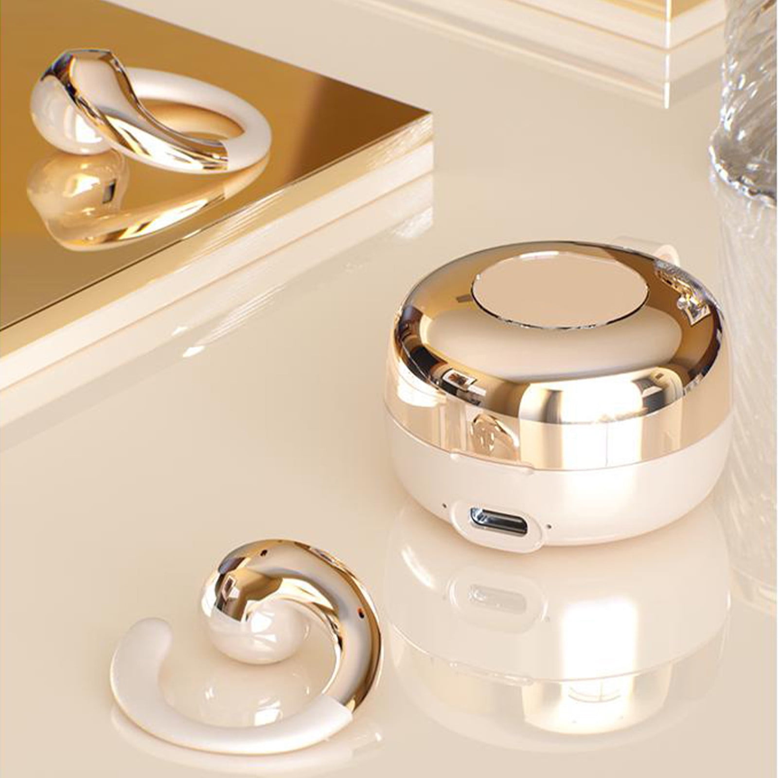 Ear Clip On Earrings Earbuds Tws Bluetooth Wireless Ear Clip On ...