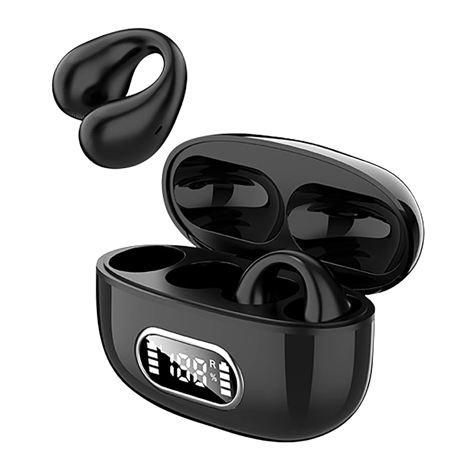 Ear Clip Type True Wireless Digital Display With Dual Ear Clip ...